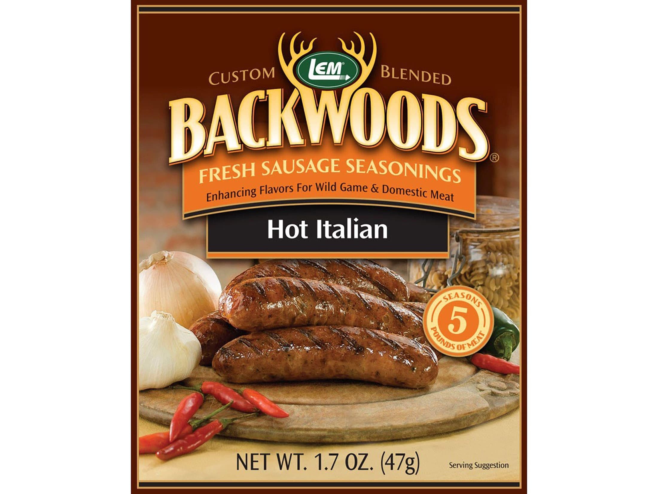 Amazon.com: LEM Backwoods Hot Italian Sausage Seasoning for 5 lbs ...