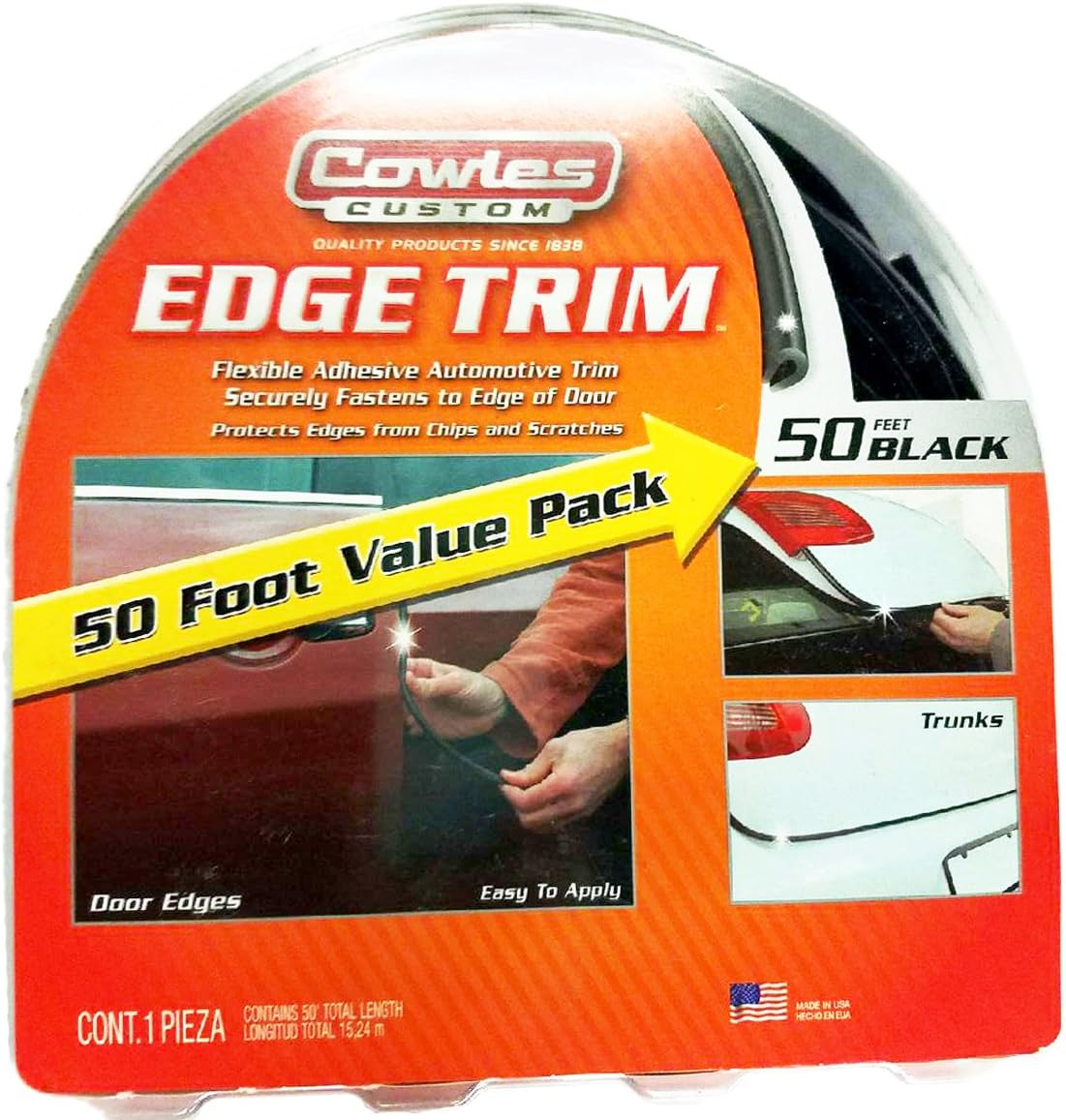 Amazon.com: Cowles - Enhanced 50fT Chrome U-Channel Edge Guard Trim ...