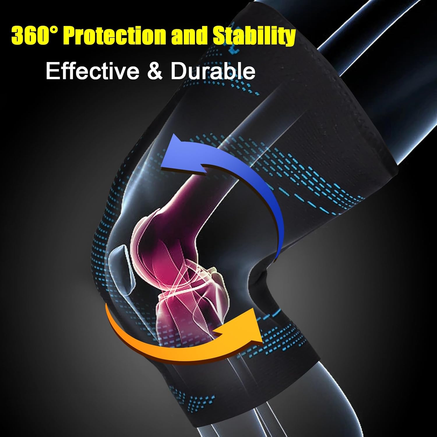 cycleacc Rodillera de compresión para dolor de rodilla, rodilleras para ...