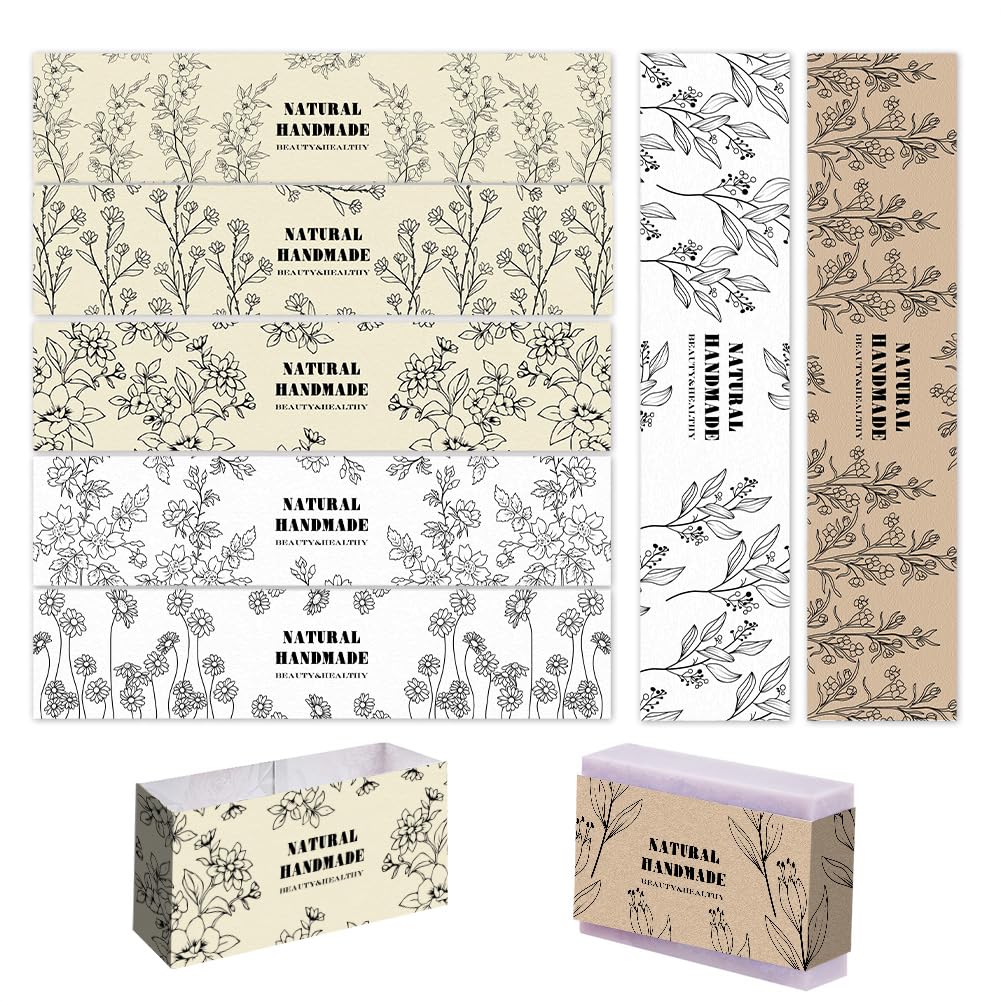 PH PandaHall 90pcs Plants Soap Wrappers, 9 Styles Soap Packaging Paper ...