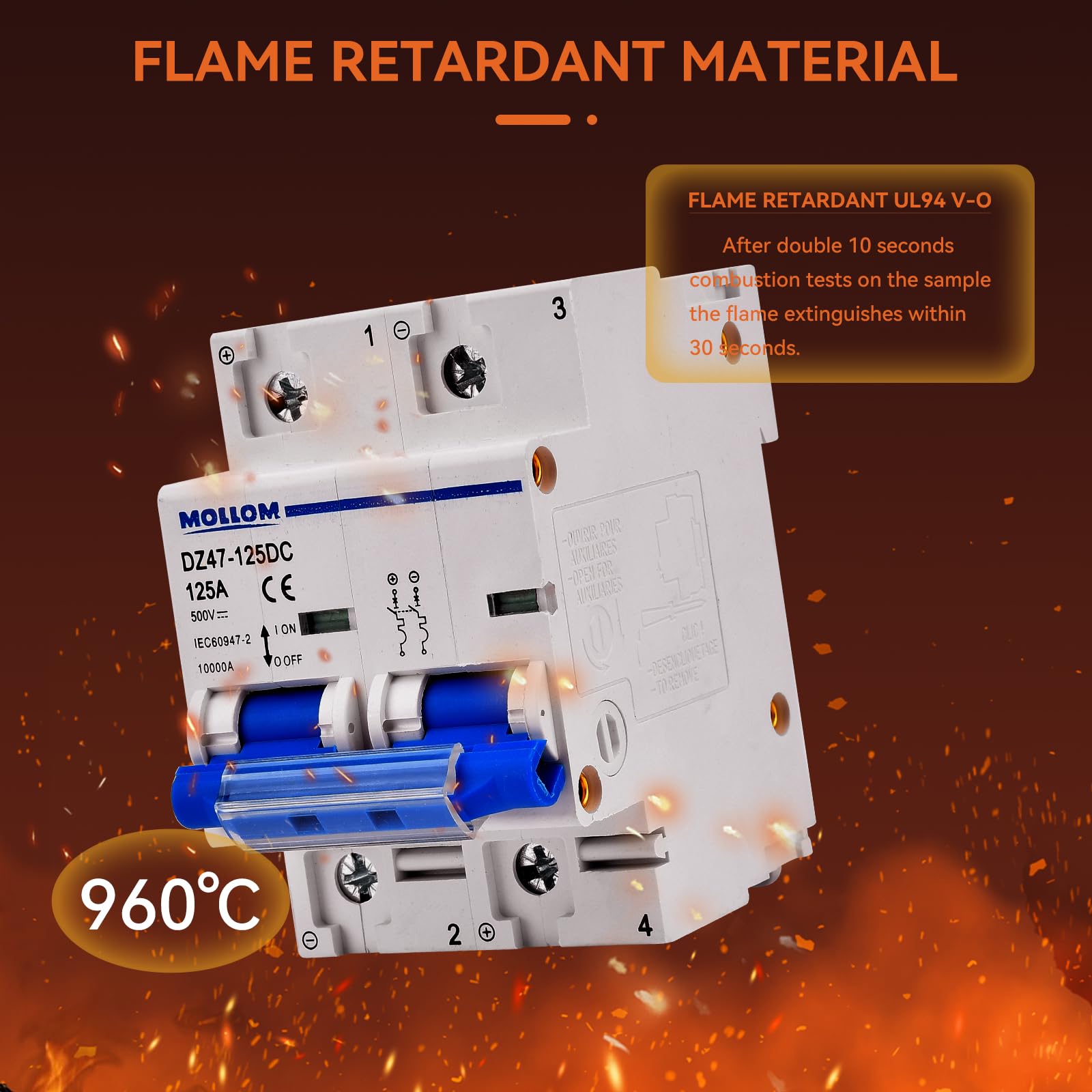 Snapklik.com : AC 2 Pole Miniature Circuit Breaker, 110V-240V 125Amps ...