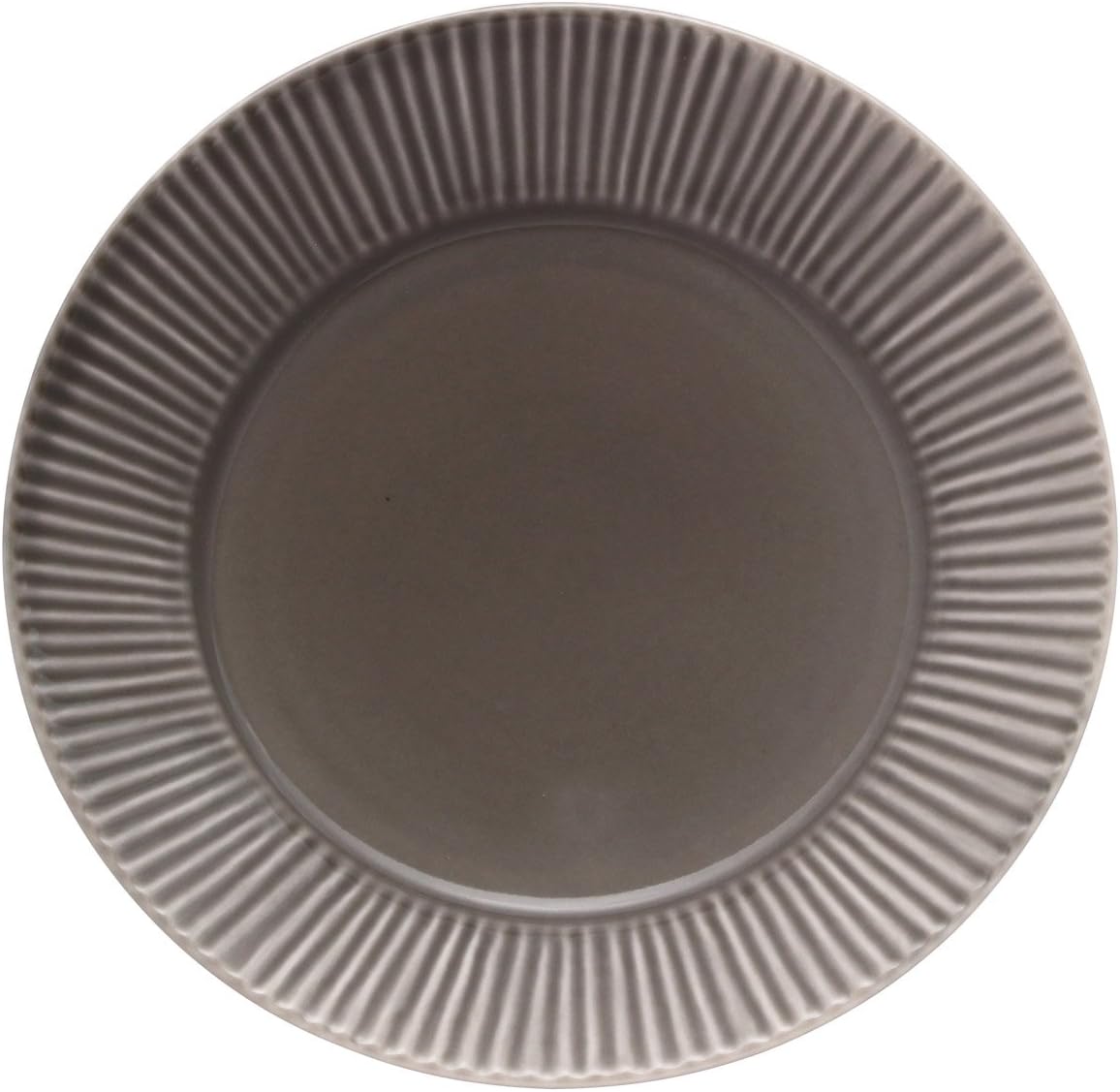Amazon.com | Arita Ware 36142 Kiln Bon Chic Line Plate, M, Smoky Gray ...
