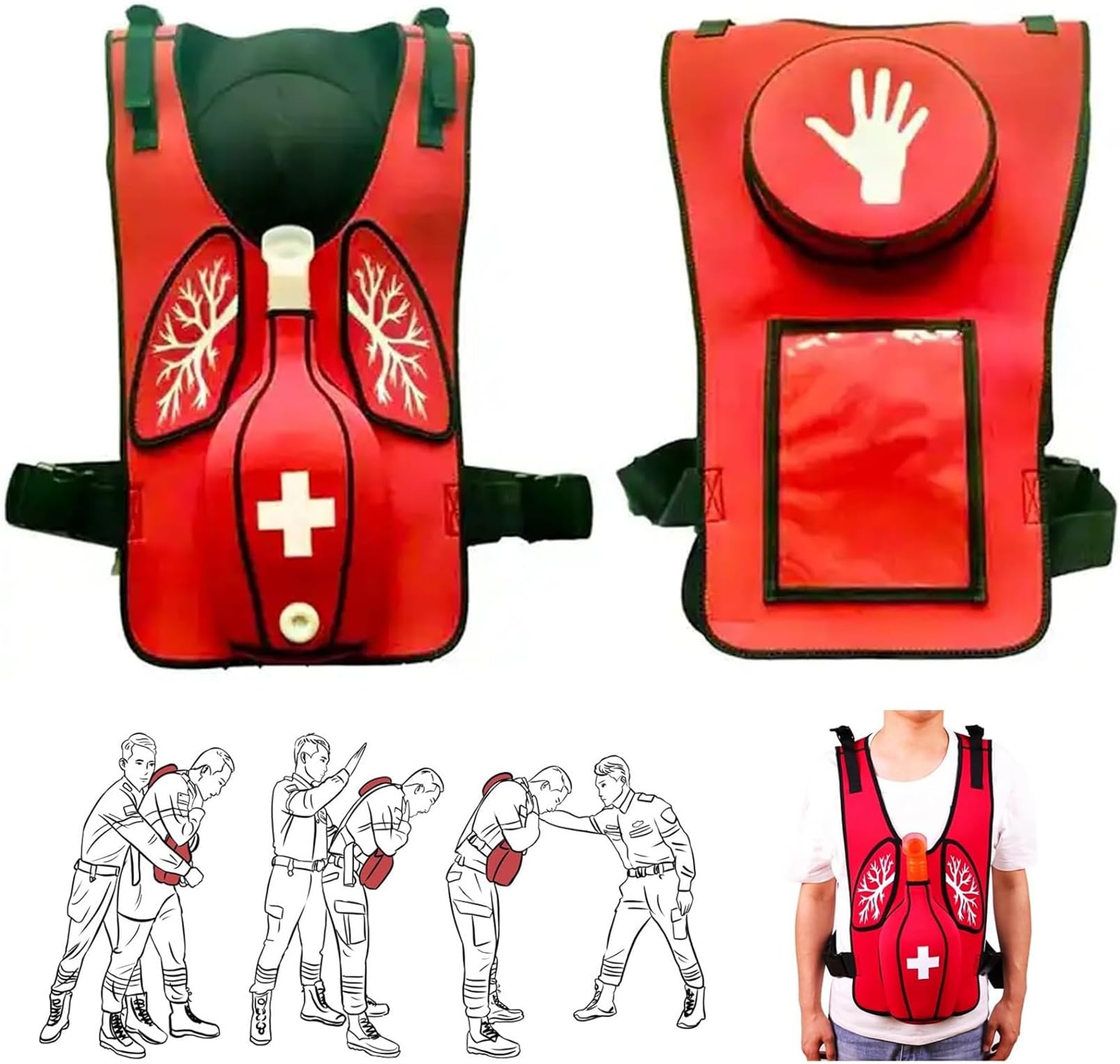 Amazon.com: TASEKI Anti Choking Obstruction Trainer Vest with Back Slap ...
