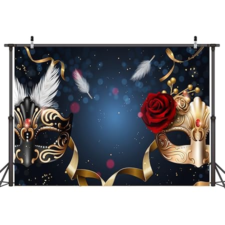 Amazon.com : Masquerade Ball Photography Backdrop Dance for Party ...