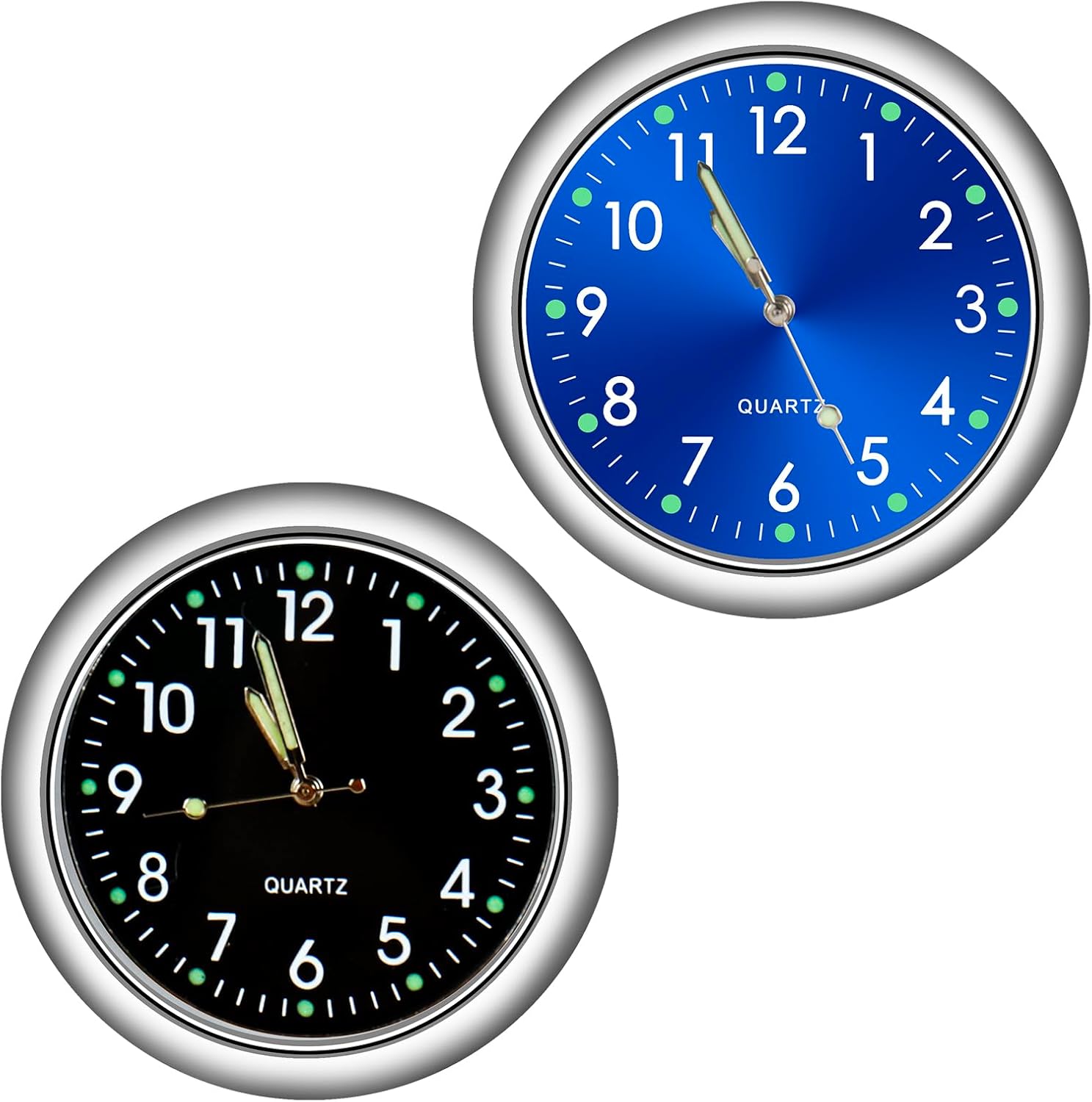 Amazon.com: YOUNGFLY Mini Car Clock Stick on Dashboard Luminous Tiny ...