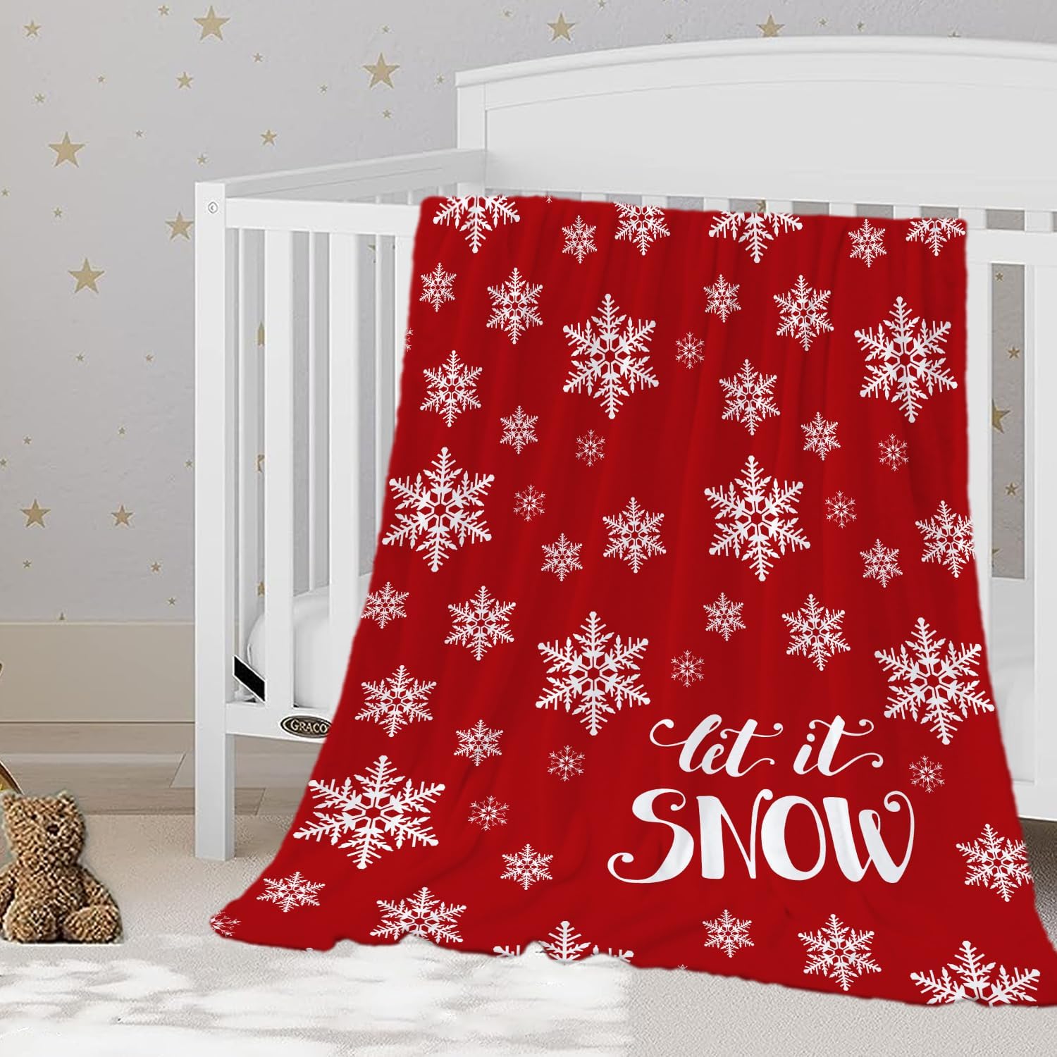 Amazon.com: YeeJu Christmas Throw Blanket Kids Small Red White ...