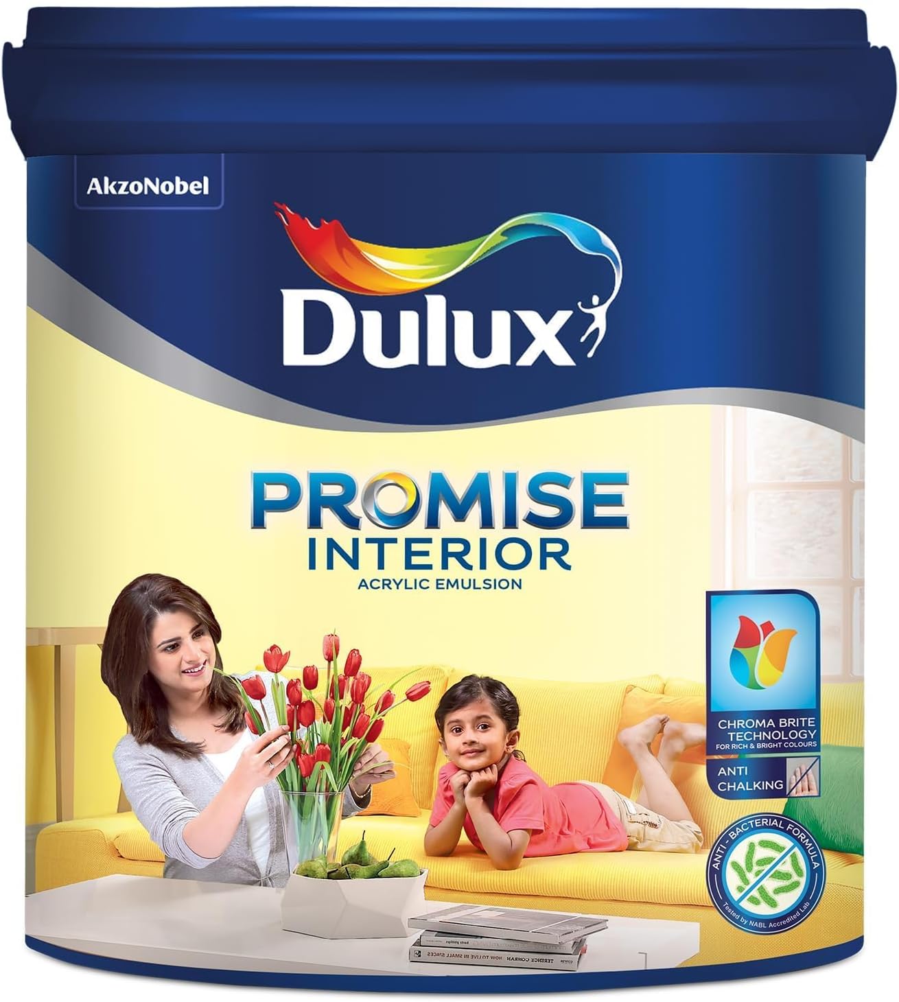 Asian Paints Acrylic Distemper, White Smooth Finish 10L : Amazon.in ...