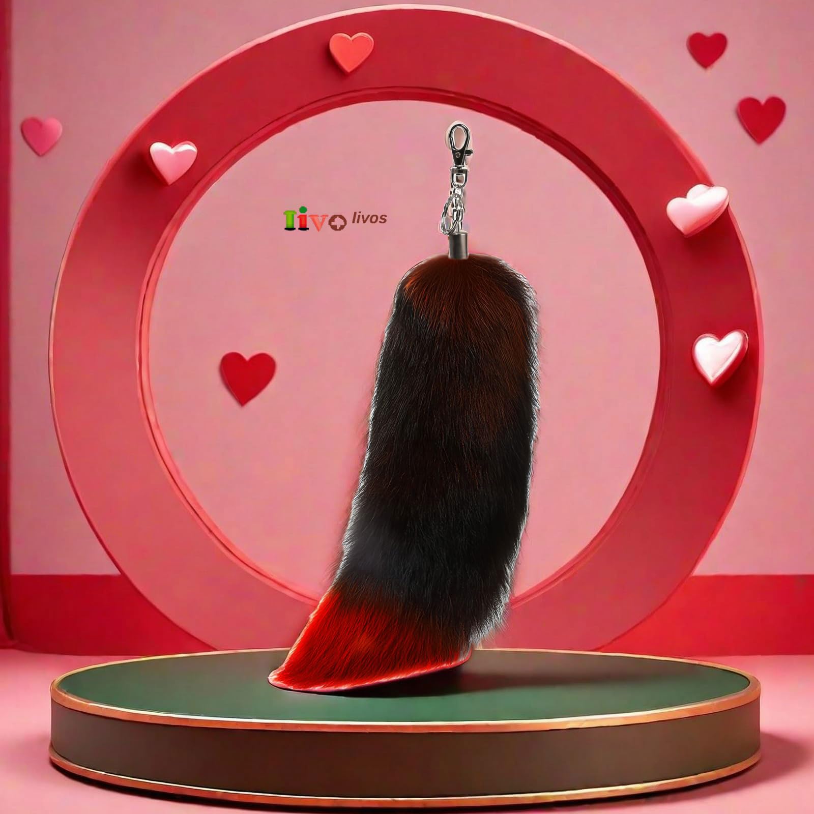Snapklik.com : Iivos Fluffy Therian Fox Tail Keychain - Soft Fur ...