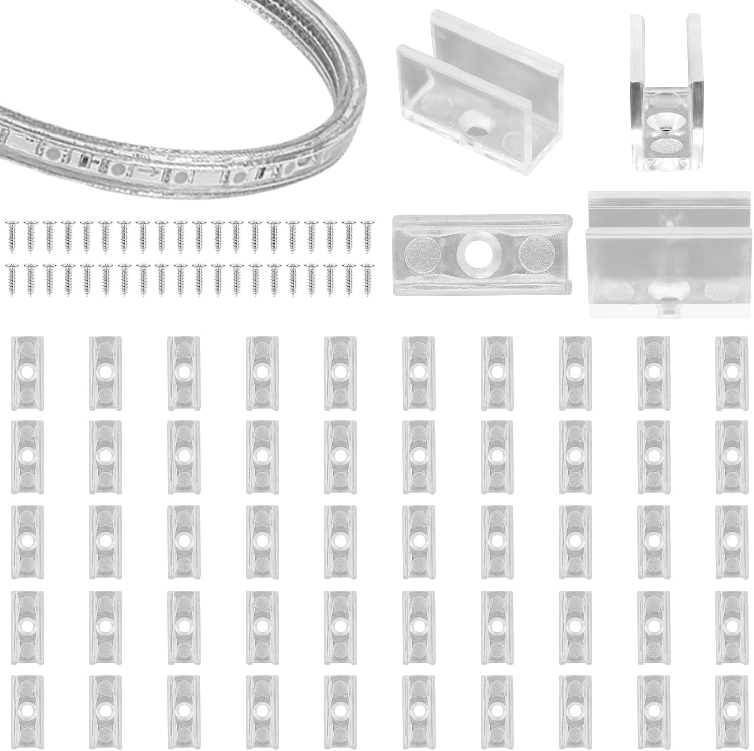 Amazon.com: Govee RGBIC Neon Rope Light Mounting Brackets H1000, RGBIC ...