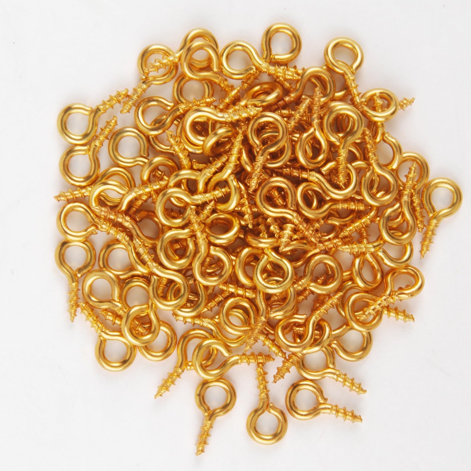 Amazon.com: Small Screw Pins,100PCS Screw Eye Pins,8 x 4mm Eye pins ...