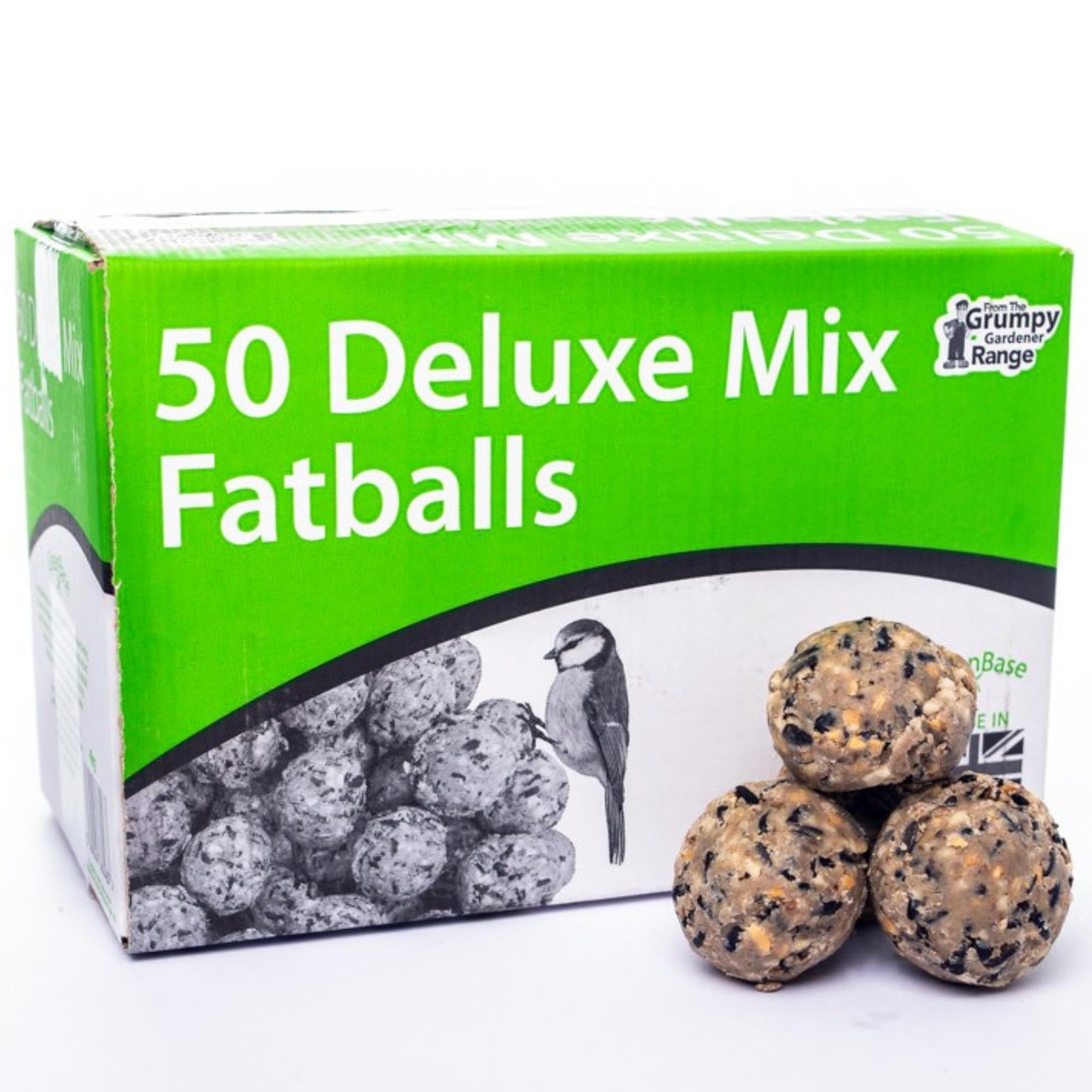 Grumpy Gardener Fat Balls - Deluxe Mix Wild Bird Fat Balls, 50 Suet ...
