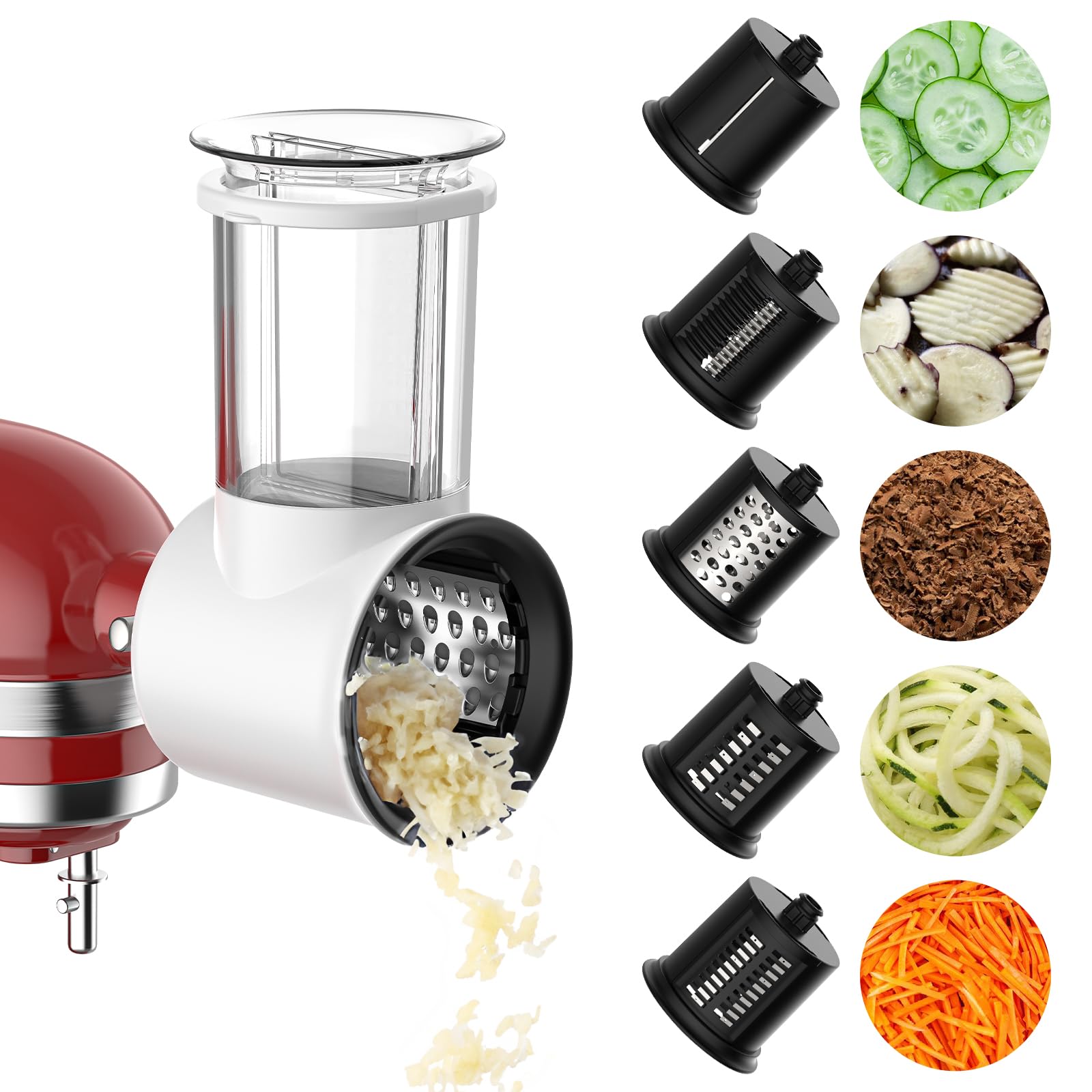 Amazon.com: Slicer Shredder Attachment for Kitchen Aid Stand Mixer ...