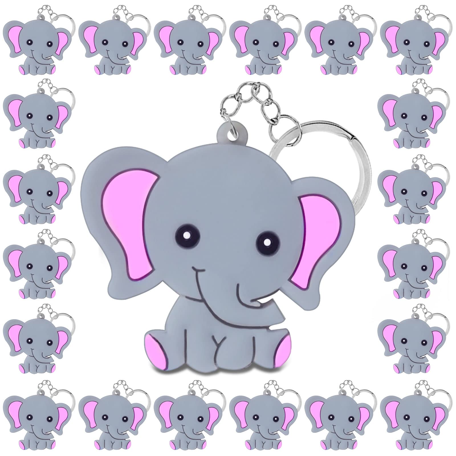 Buy 20 Pack Pink Baby Elephant Party Favors for Baby Shower Return Gift ...