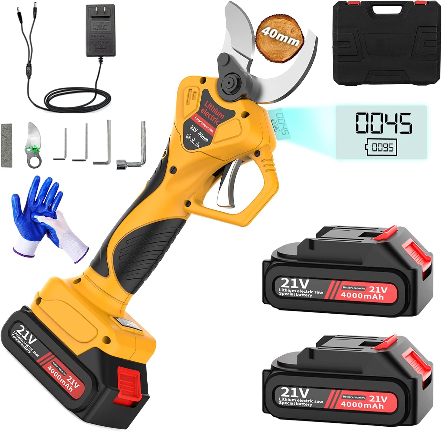 Amazon.com: CANBRAKE Cordless Electric Pruning Shears,Professional ...