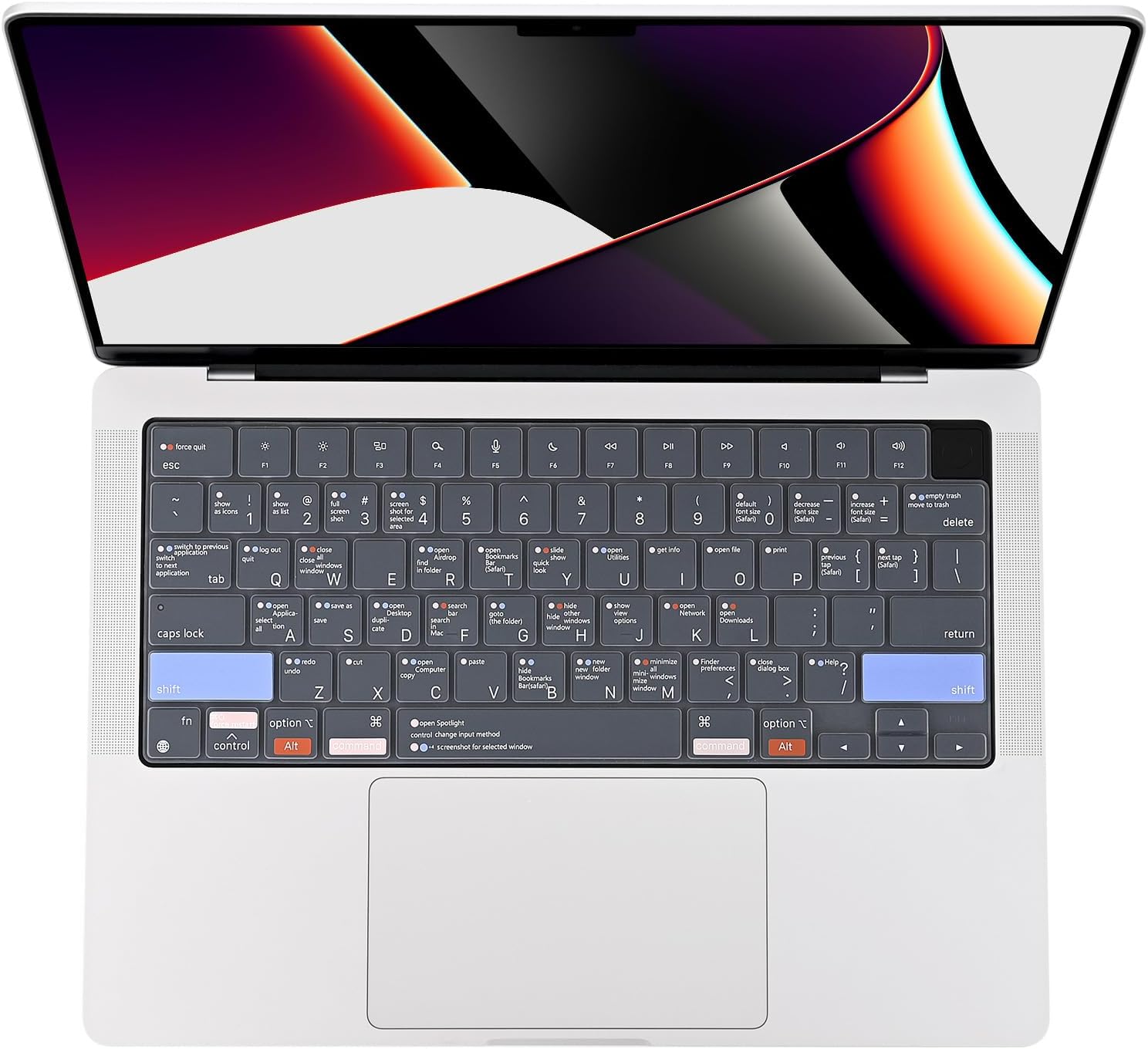 EooCoo Keyboard Cover Skin Protector with MAC OS Shortcut Keys 2025 ...