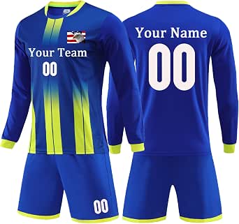 Amazon.com : Custom Goalkeeper Jersey with Name Number Logo Goalie ...