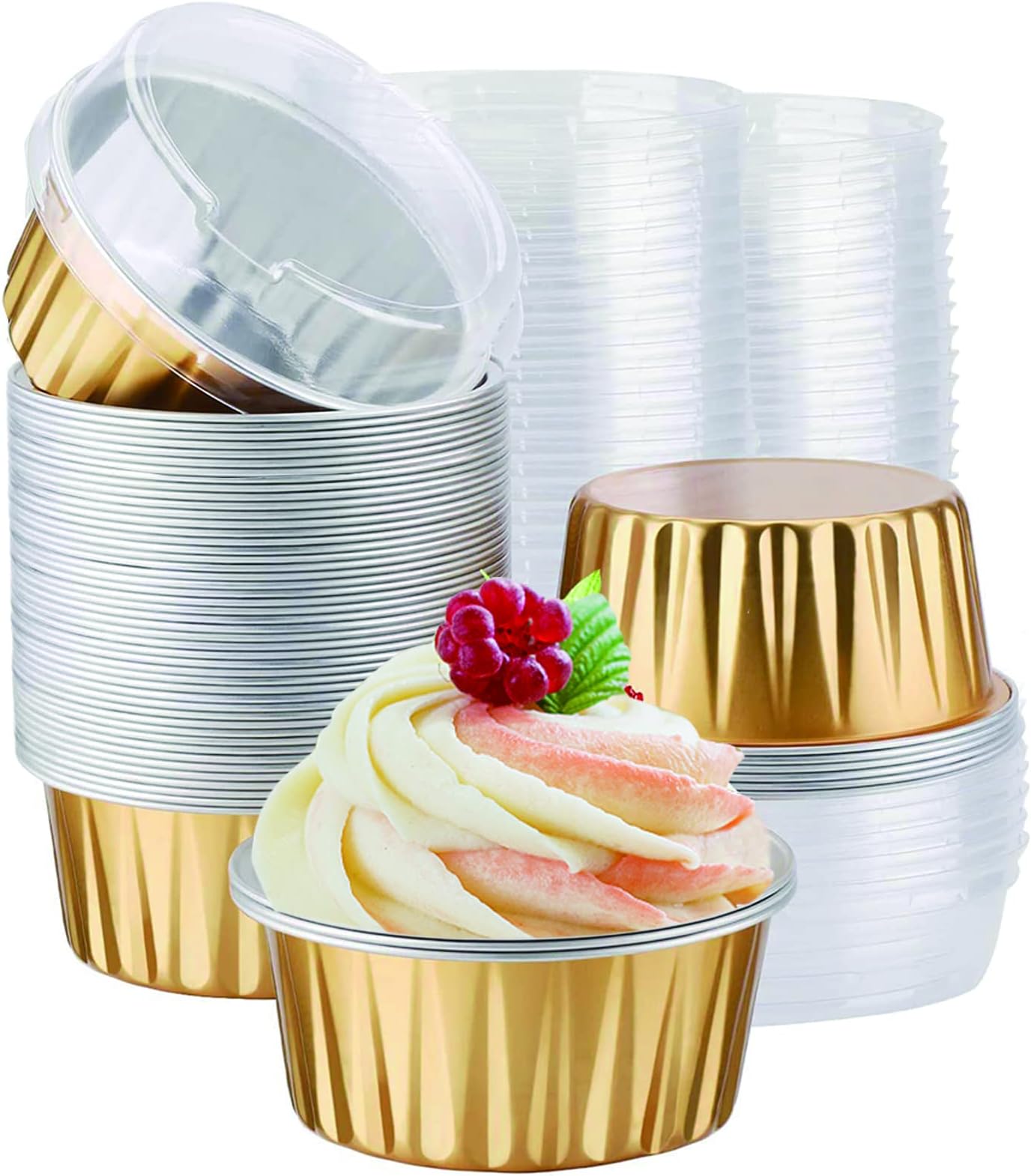 Amazon.com: Ashleigh's Tulip Cupcake Liners - 50 Spotted Blush Cupcake ...