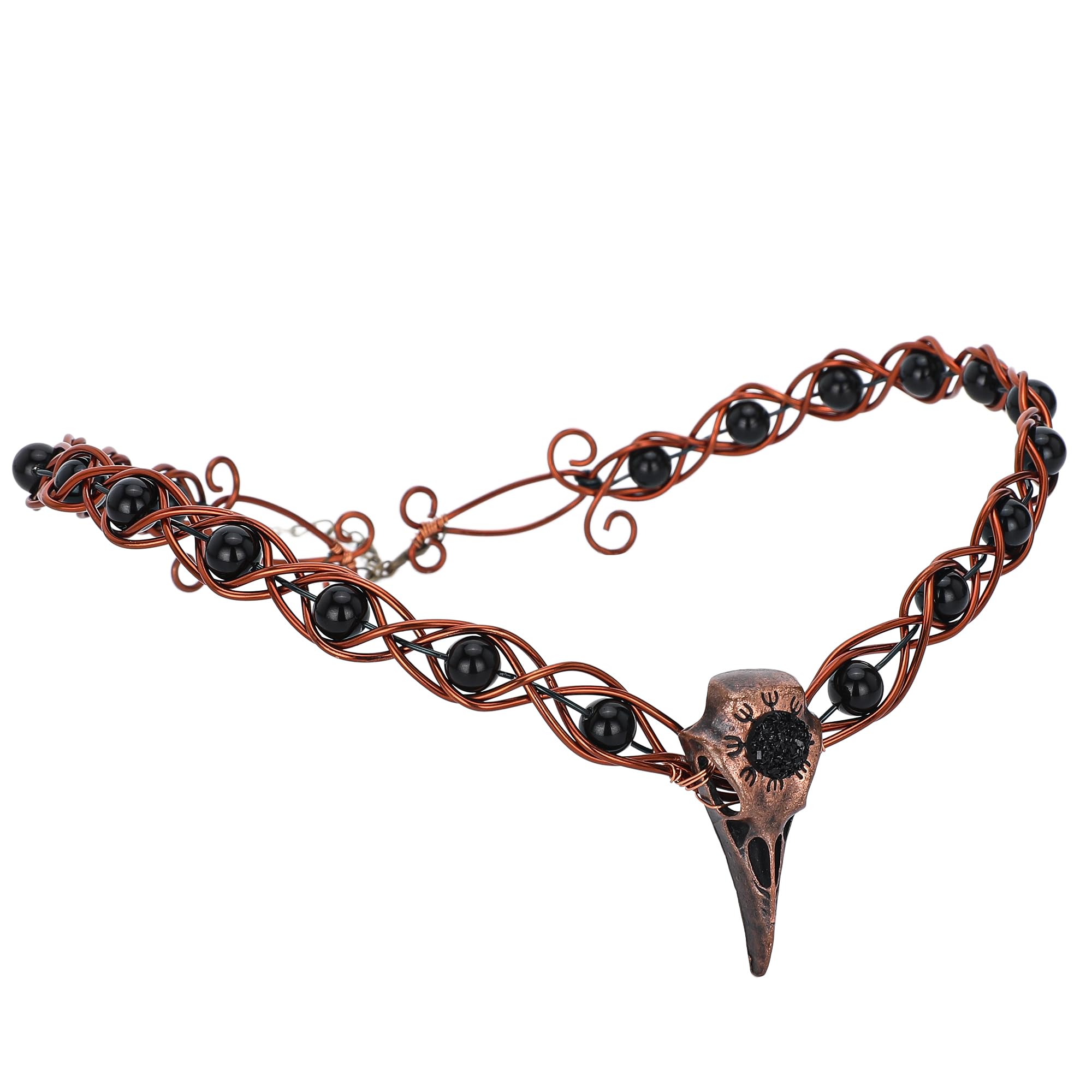 Amazon.com: CoTeeZa Black Fairy Crow Crown Headpiece - Viking Crown Celtic Circlet Medieval ...