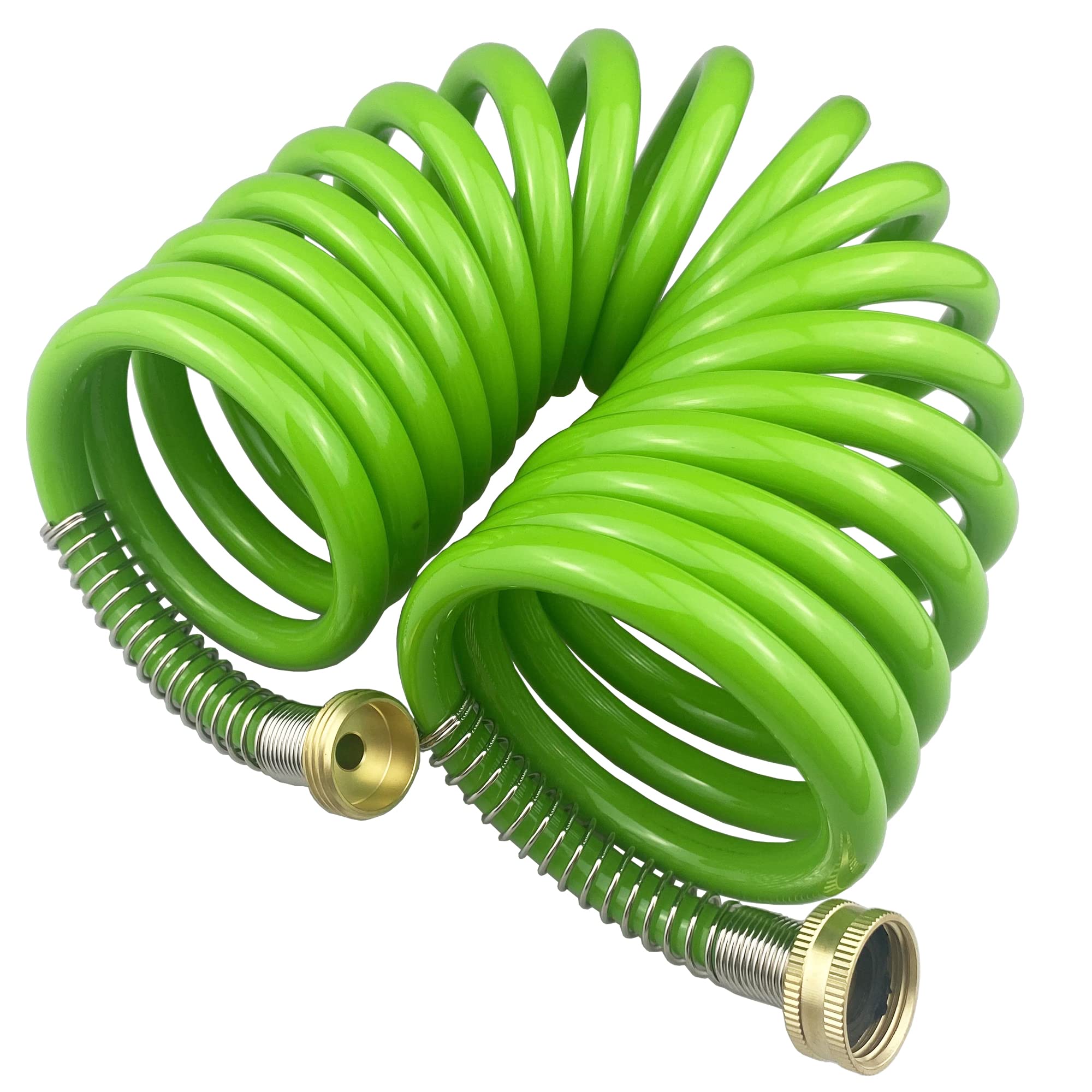 Amazon.com : Darnassus Garden Hose,15 Feet Green PU Curly Water Hose ...