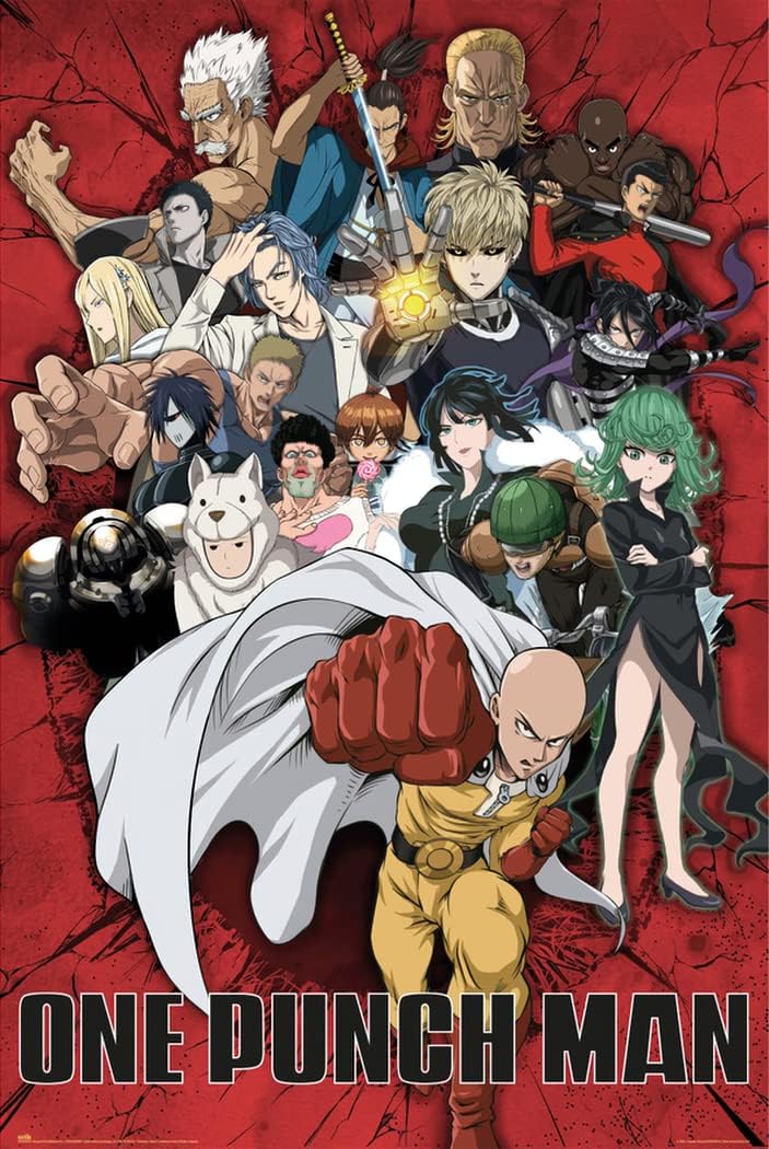Amazon.com: One Punch Man - TV Show Poster (The Heroes) (Size: 24" x 36 ...