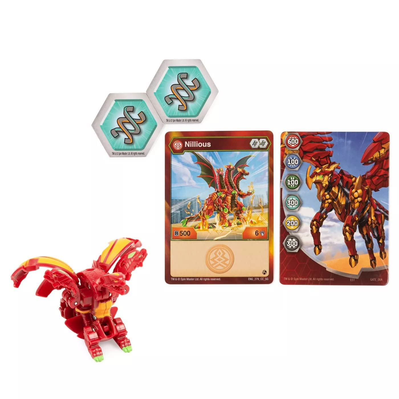 Bakugan Geogan Rising 2021 Pyrus Nillious 2-inch Core Collectible ...