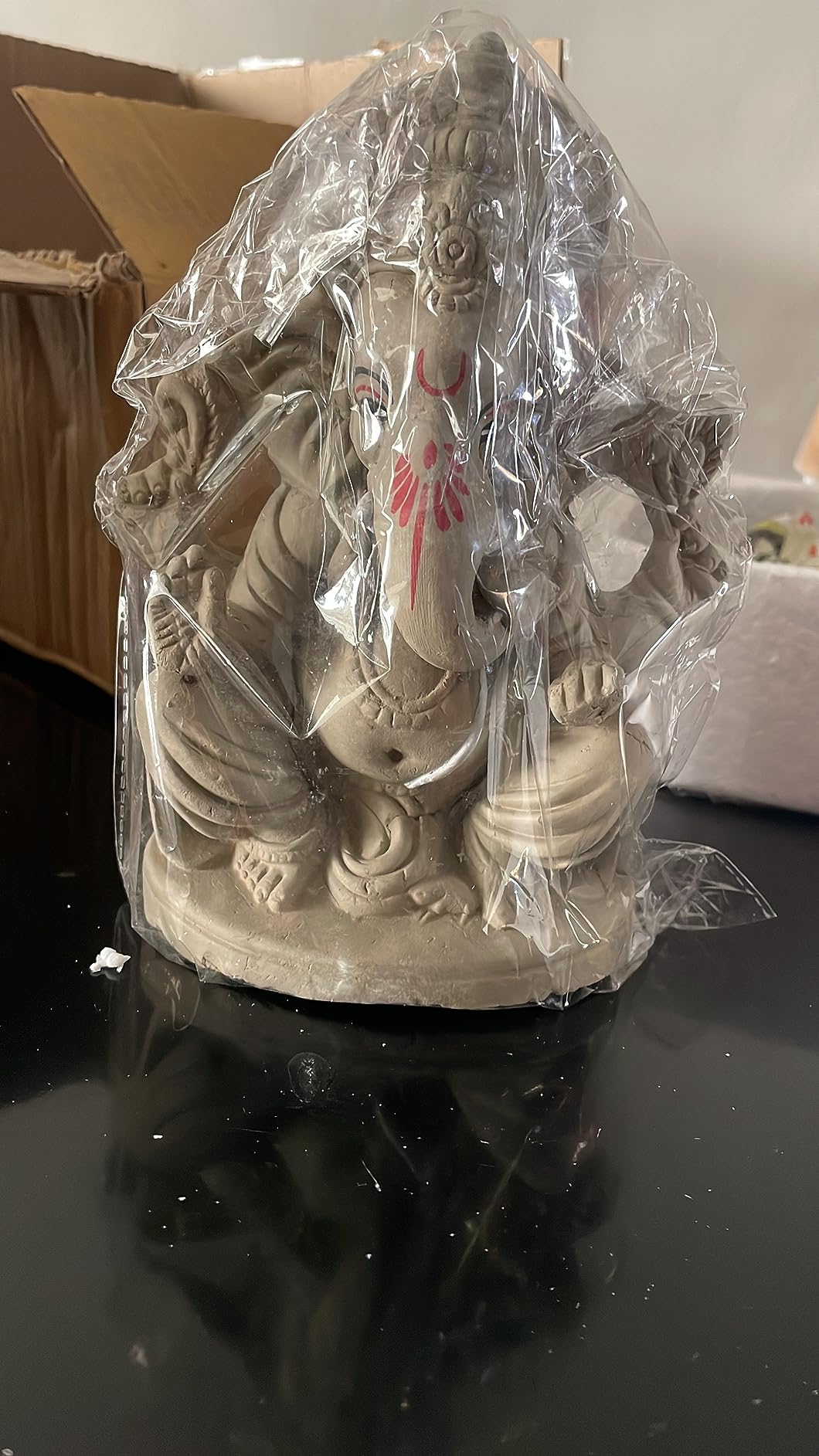 Buy Vaishno Eco-Friendly Ganpati Murti Matti Ganesha Idol | Traditional ...