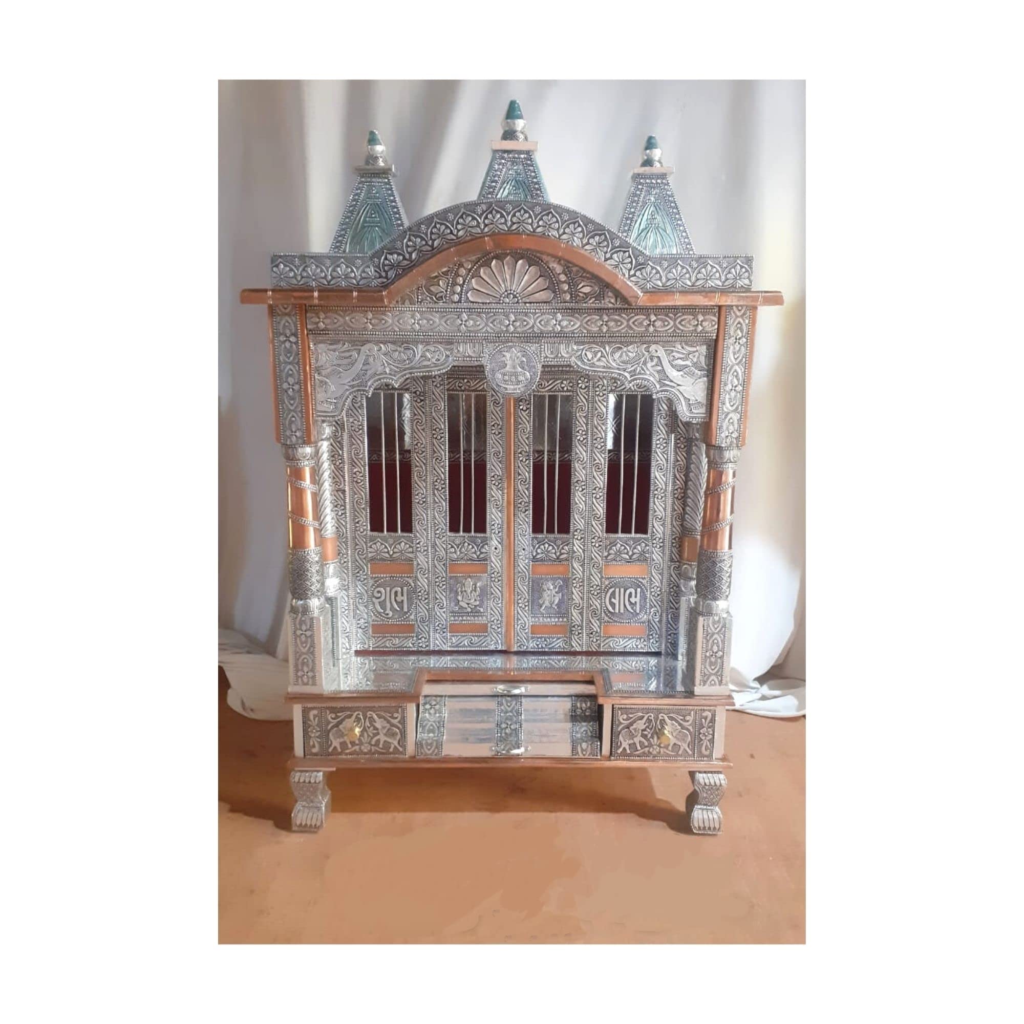 Buy AtoZ India Cart Traditional Home Temple Oxidized Mandir Indian Home ...