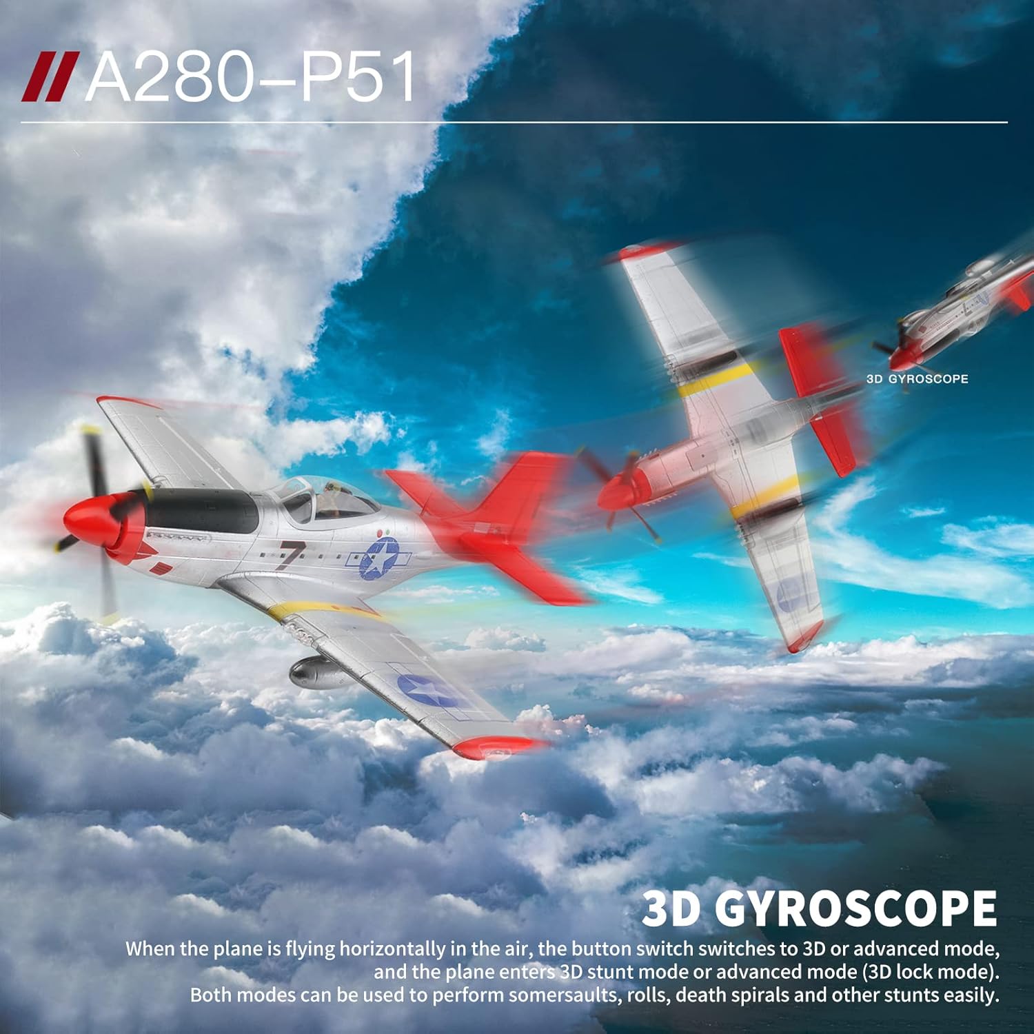 GoolRC WLtoys XK A280 RC Avión avión de control remoto sin escobillas ...