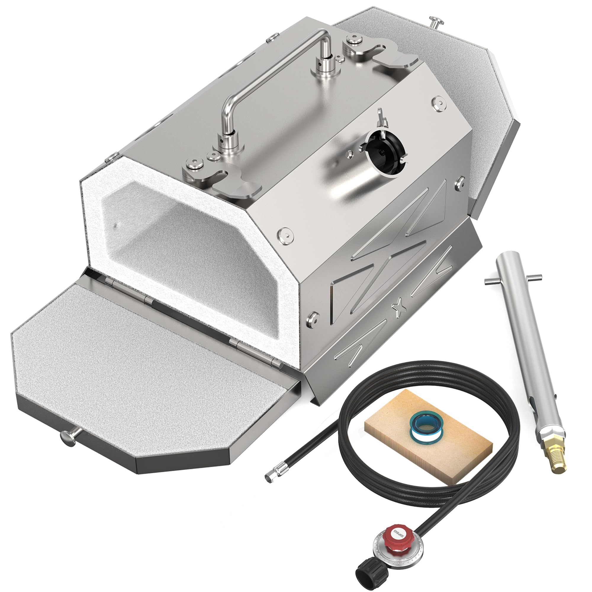 Nelyrho Portable Blacksmith Beginner Forge Kit With 30PSI Regulator ...