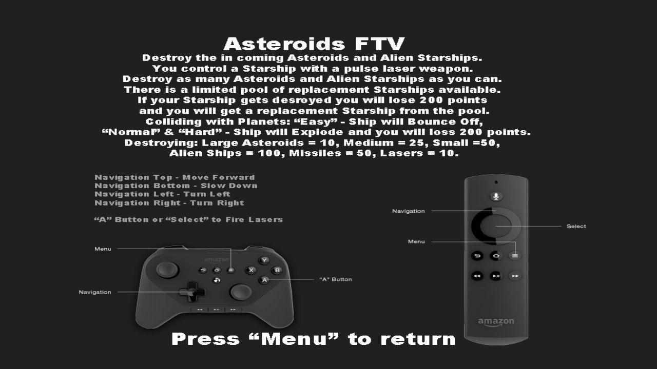 Asteroids FTV - App on Amazon Appstore