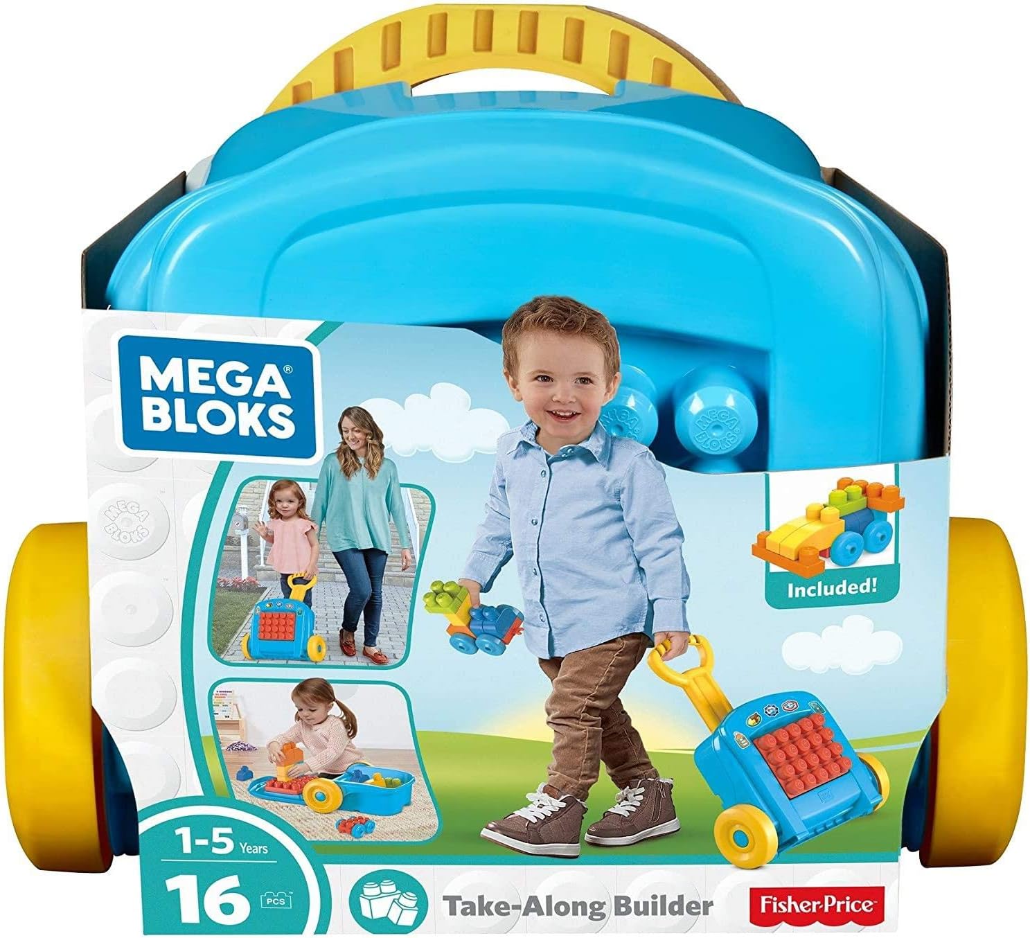 Amazon.com: Mega Bloks Building Basics Take-along Builder : Toys & Games