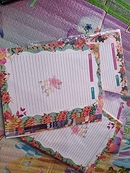 Eclet One Side Ruled Designer Sheets, A4 Size - Pack of 80 Sheets ...