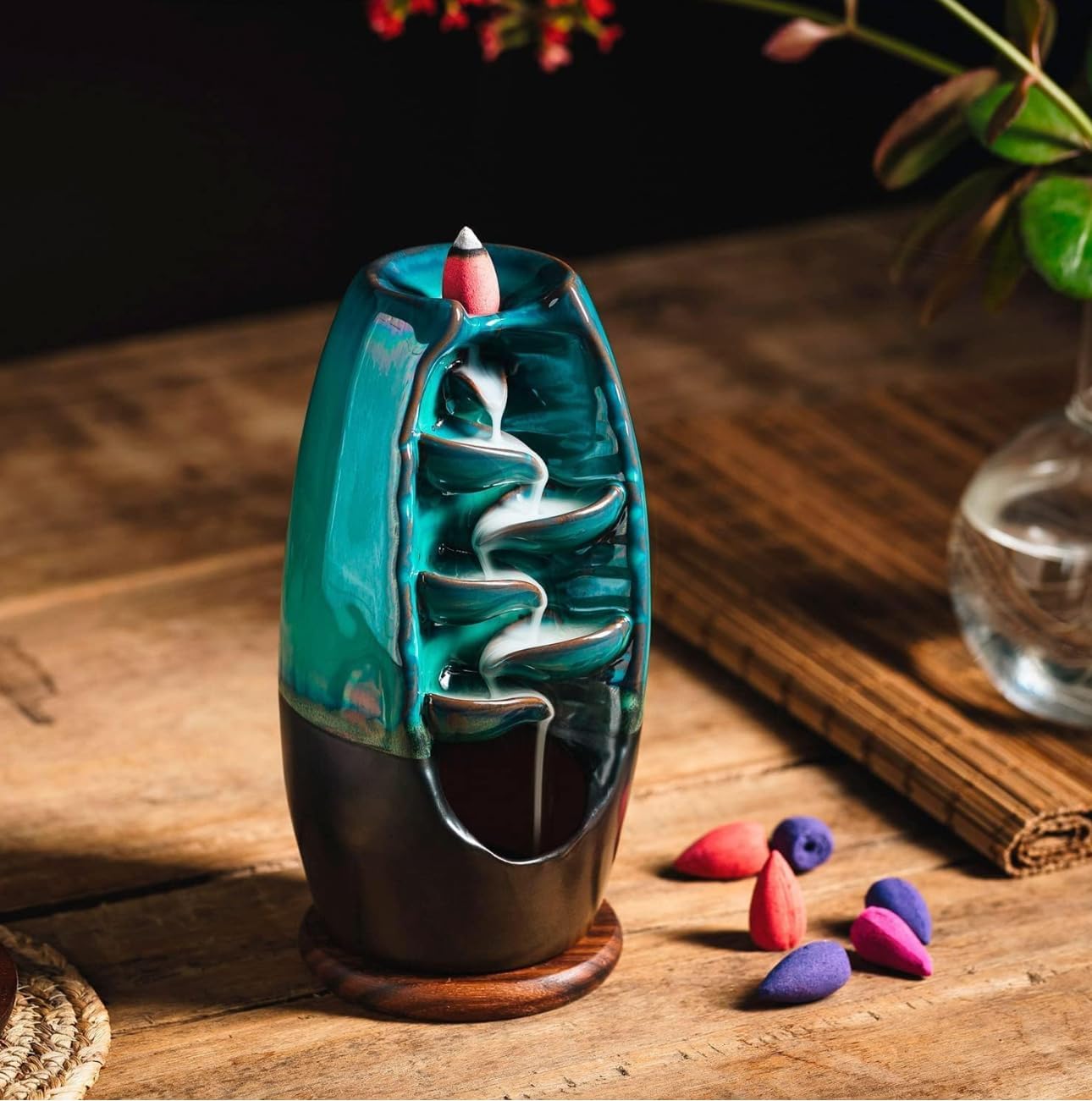 Amazon.com: Backflow Water Flow Incense Burner – Ceramic Smoke ...