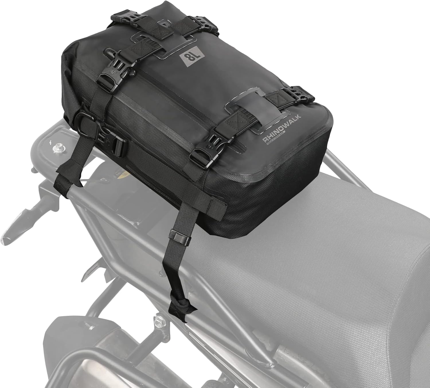 Rhinowalk Motorcycle Tail Bag 8/15/30L Waterproof Motorcycle Seat Bag ...