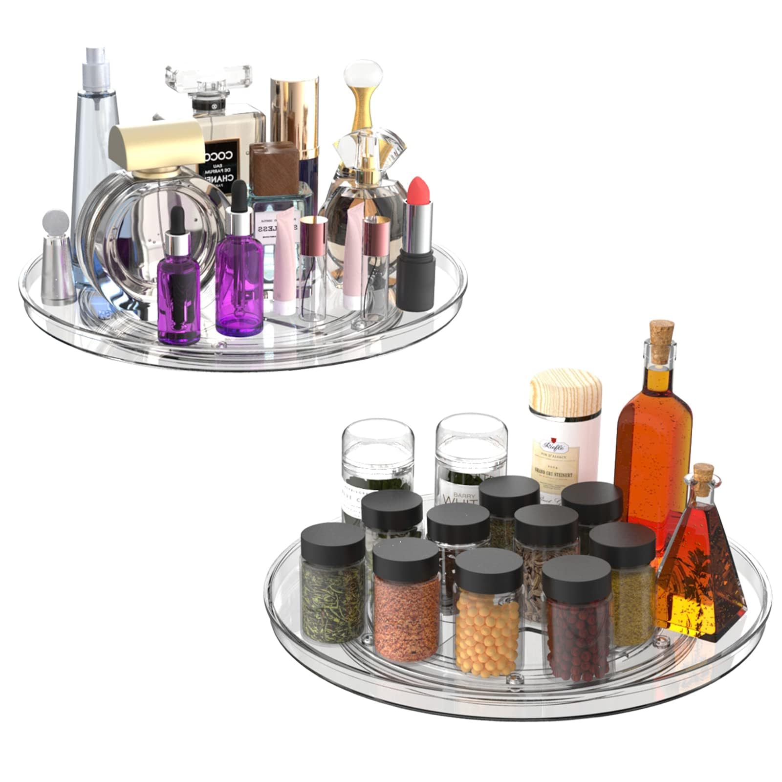 Amazon.com - URALFA Lazy Susan Organizer for Cabinet 2 Pack, 10.6 ...