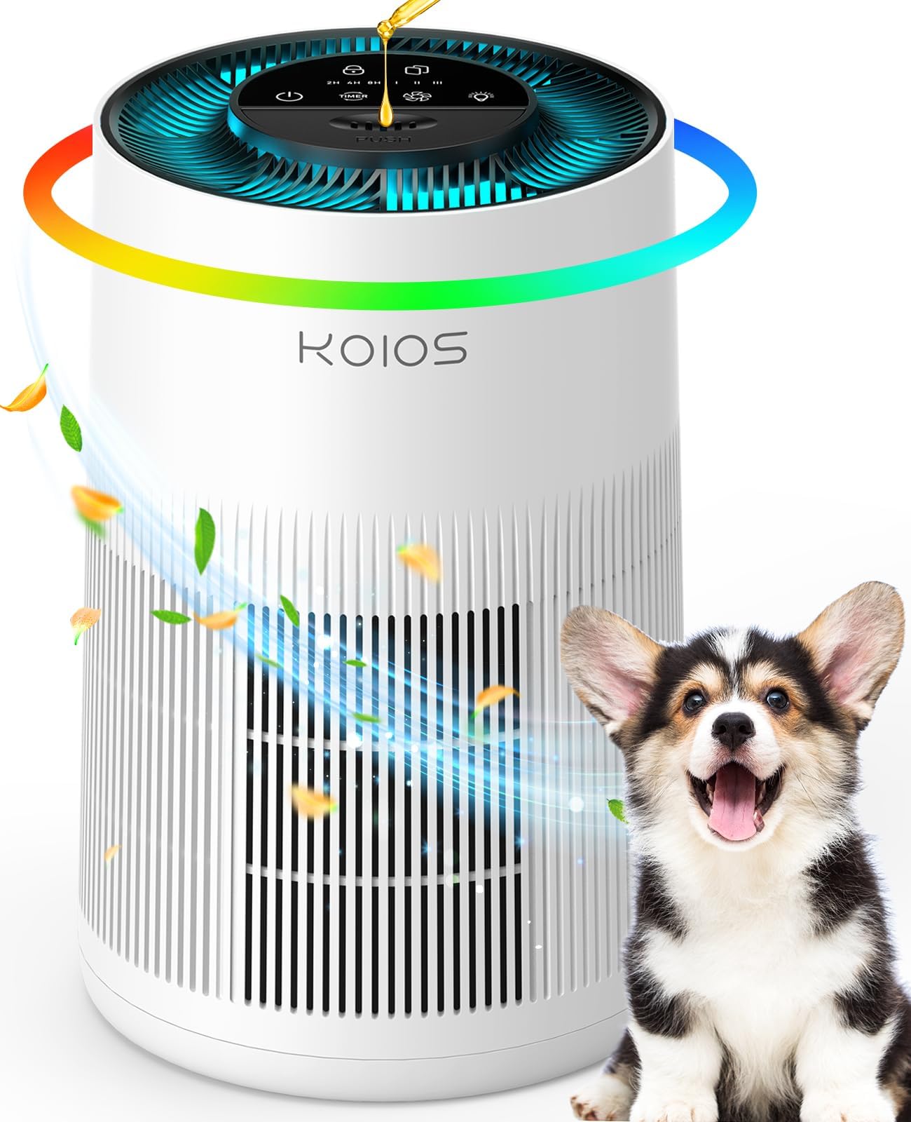Amazon.com: Air Purifiers for Home Large Room 1200ft², KOIOS H13 True ...