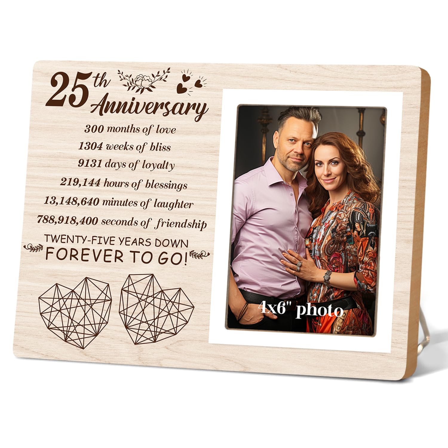 Amazon.com - Itsoly 25th Anniversary Picture Frame, Gifts for Couple ...