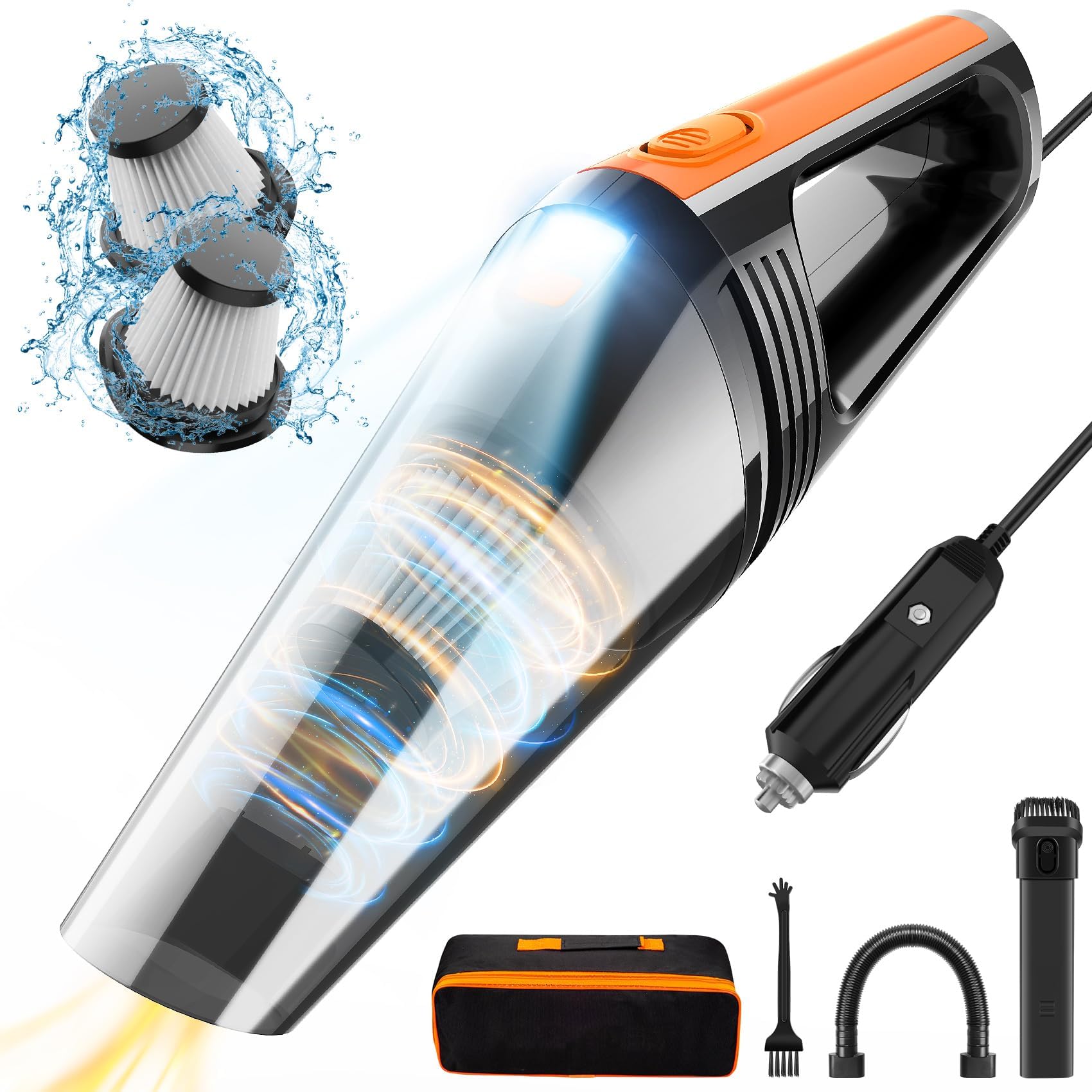 Amazon.com: ThisWorx Car Vacuum Cleaner - Portable Handheld Mini Vacuum ...