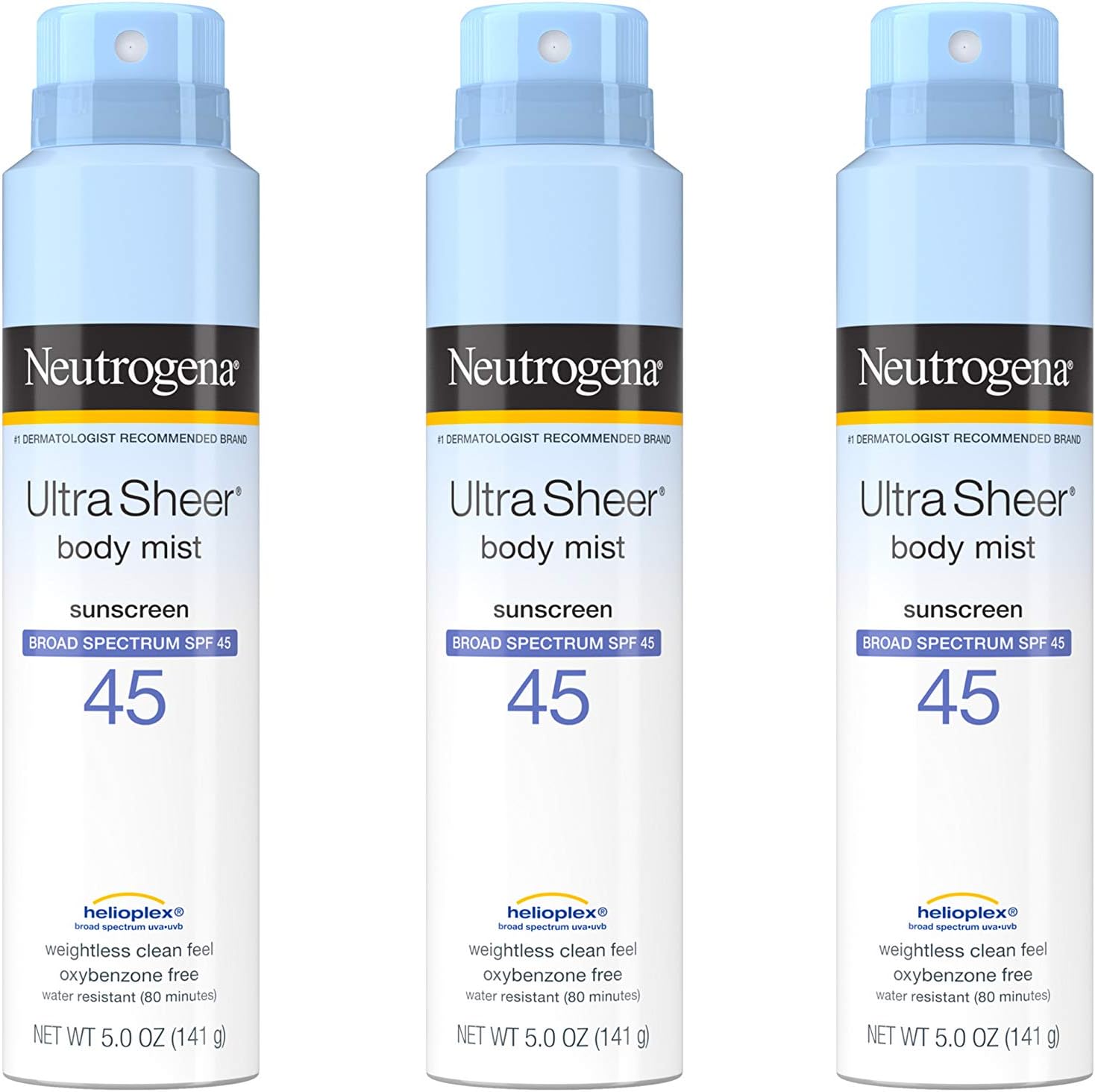 Amazon.com: Neutrogena Ultra Sheer Body Mist Sunscreen Spray Broad ...