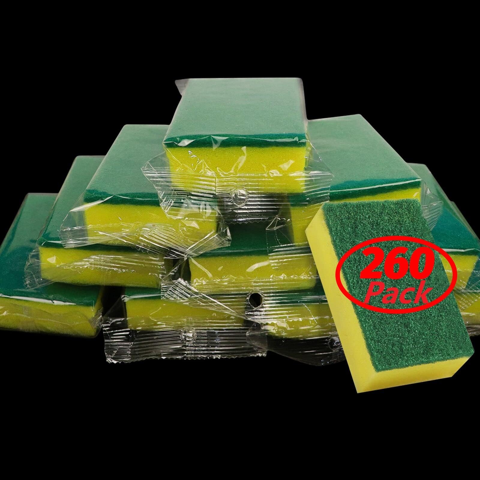 Amazon.com: Tanlade 240 Pcs Individually Wrapped Sponges Kitchen ...