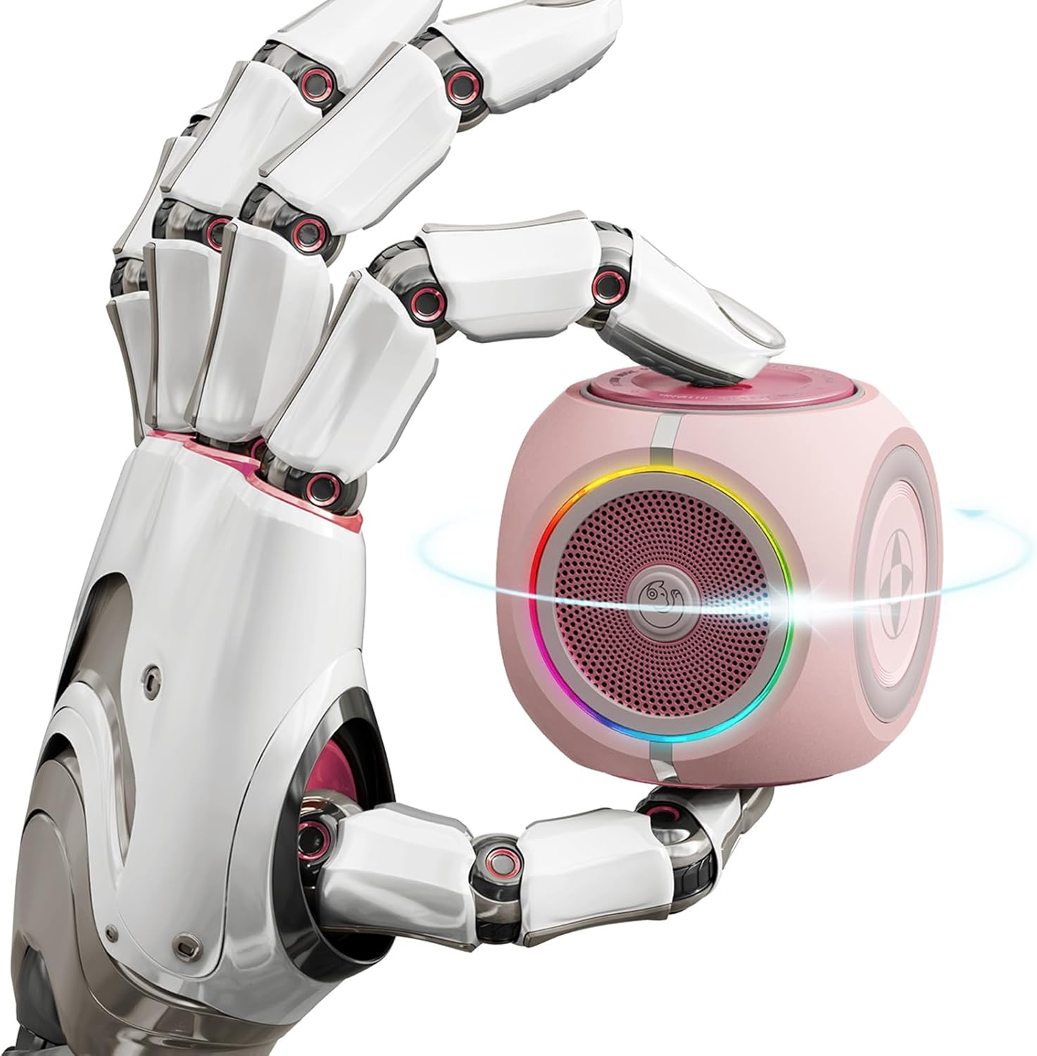 Amazon.com: Aresrora Small Bluetooth Speaker, Mini Portable Rotating ...