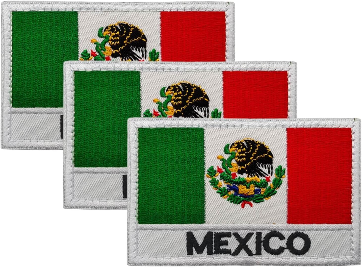 Amazon.com: KANGDAWEI 3PCS Mexican Flag Patch, Mexico Patches for Vest ...