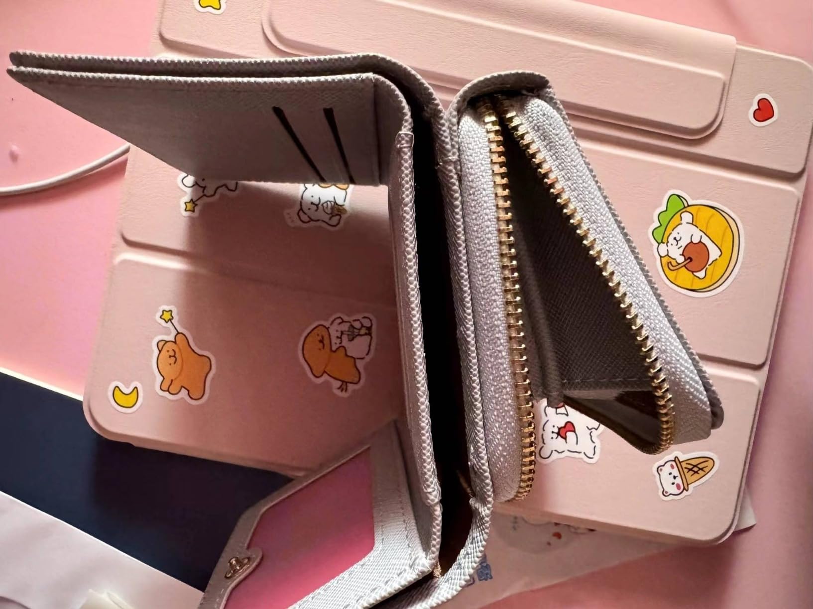 Amazon | [Smomo] 三つ折り財布 ミニ財布 レディース コンパクト財布 人工革 ボタン型 小銭入れ カード入れ 通勤 通学 ...