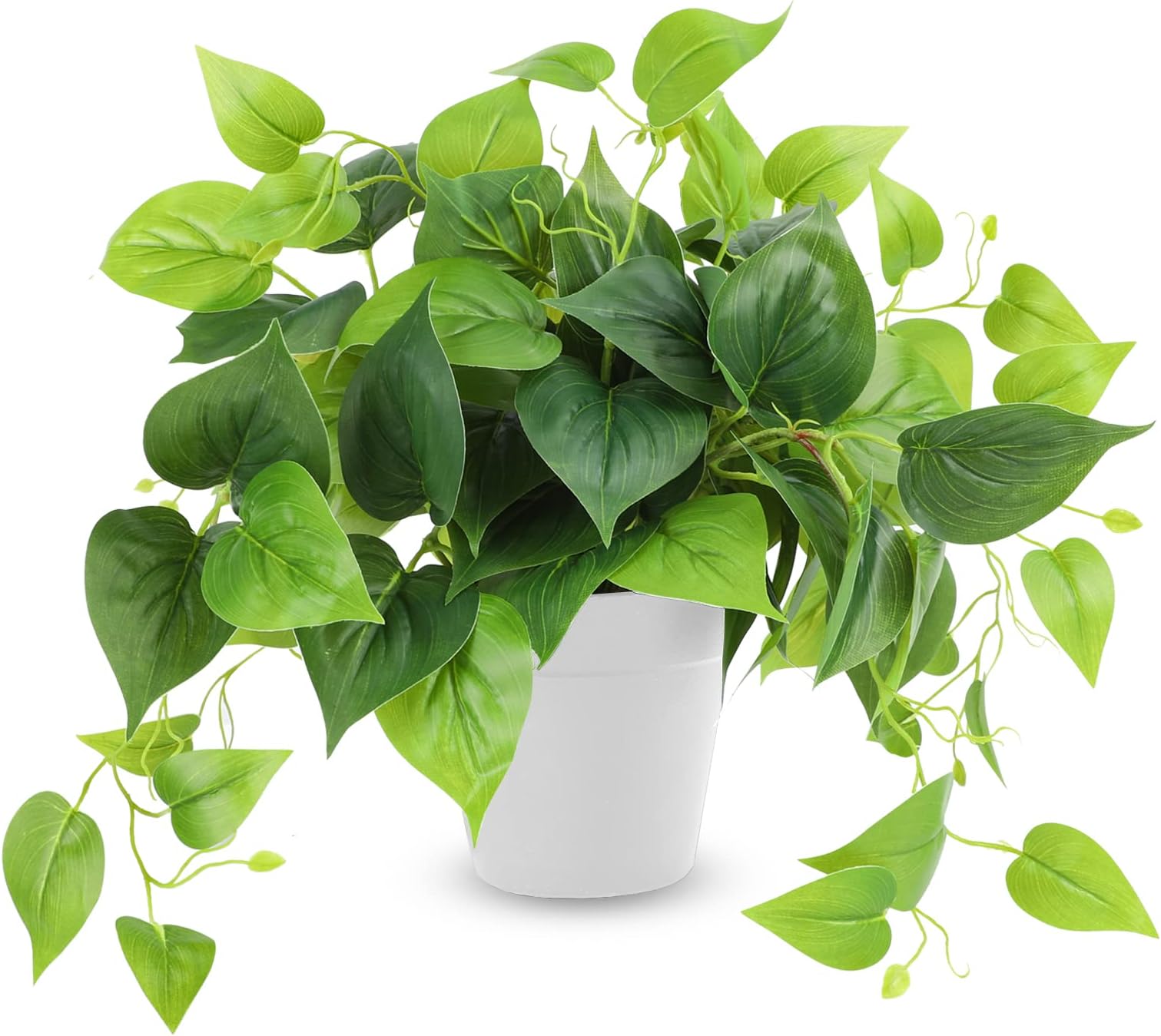 Amazon.com: Waipfaru Faux Plants Indoor with Plastic Pots, Realistic ...