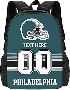 Amazon.com: Midkepf Custom Philadelphia Backpack, Personalized Name and ...