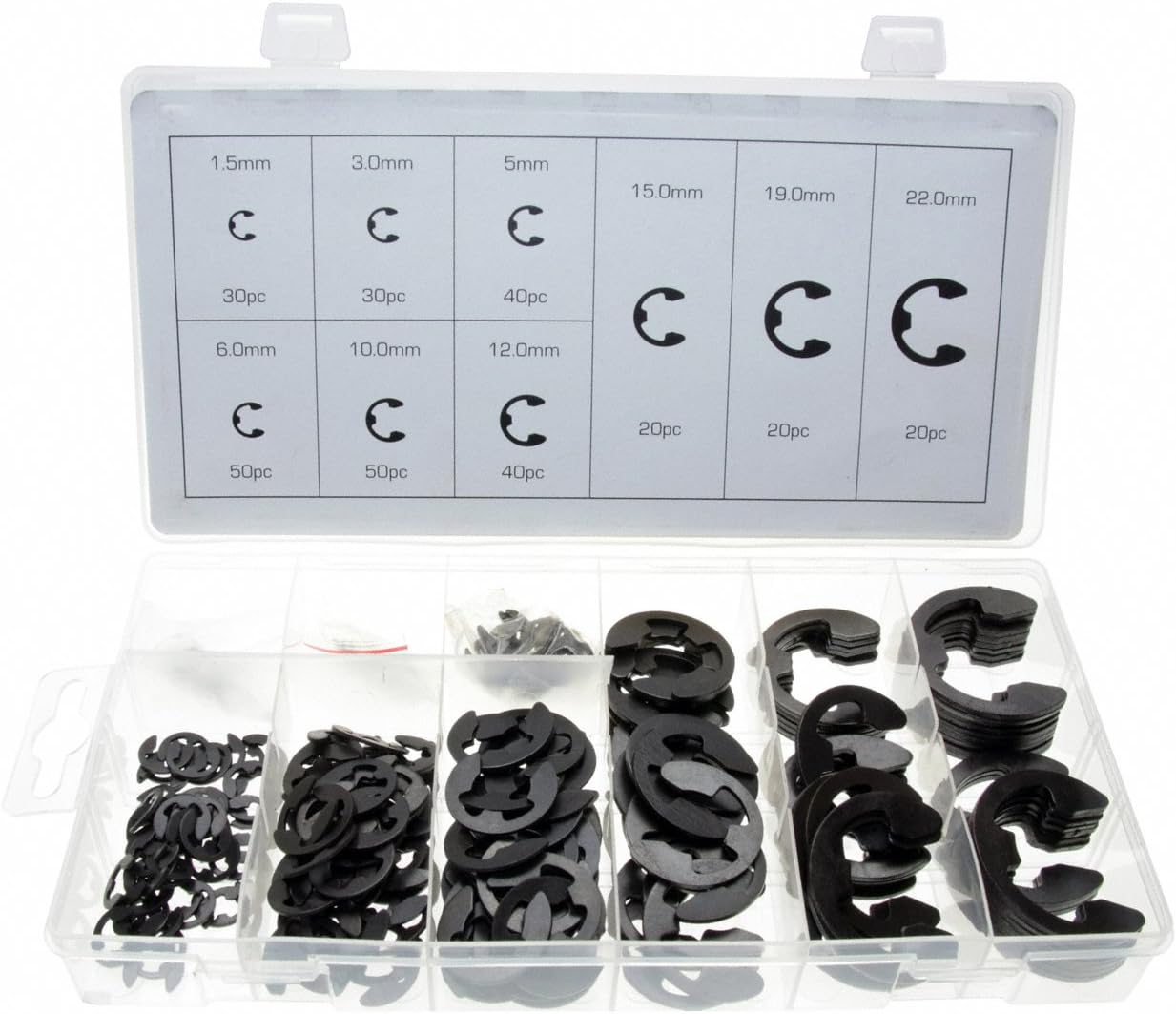 Electric Retaining Circlip Assorted Various Sizes 1.5 – 22 mm 300 ...