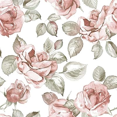 Amazon.com: Lativo Floral Contact Paper Peel and Stick Pink Flower ...