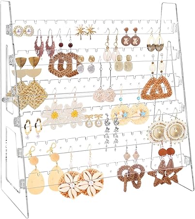 Amazon.com: SNOWSTAR Earring Holder Organizer,Earring Display Stand 6 ...