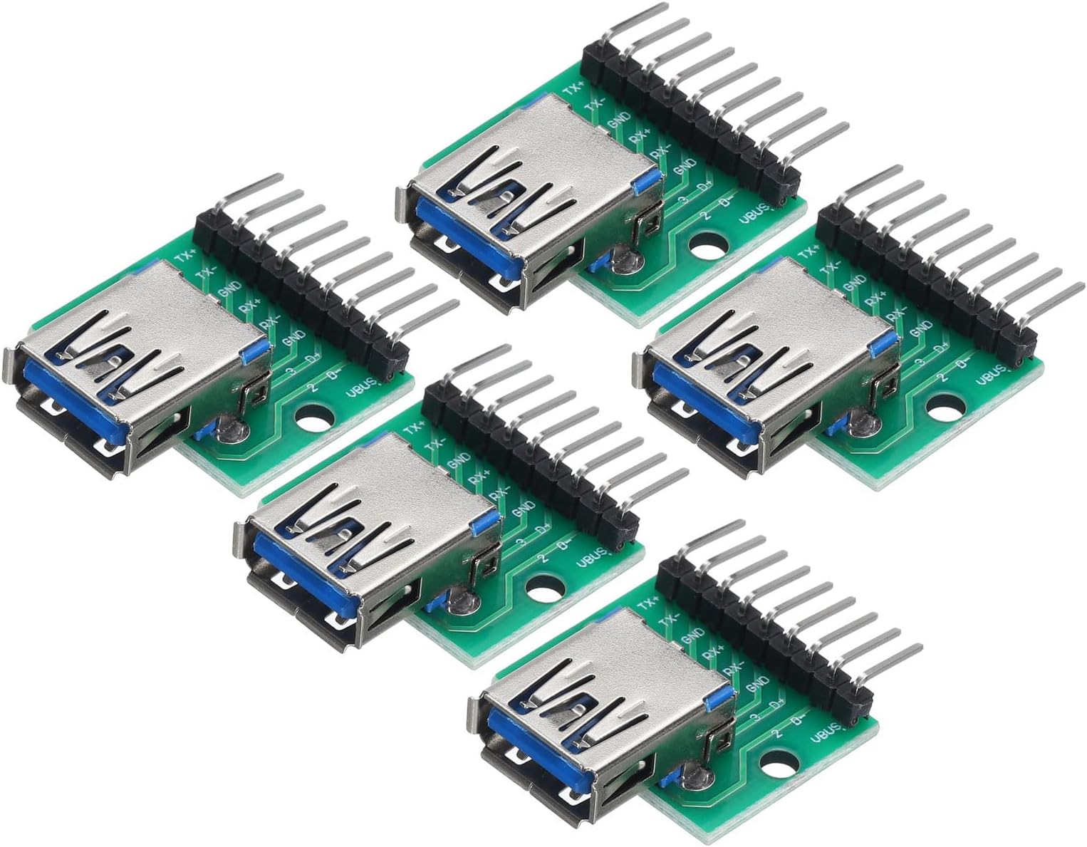 Amazon.com: jujinglobal USB 3.0 Type A Male and Female Breakout Board ...