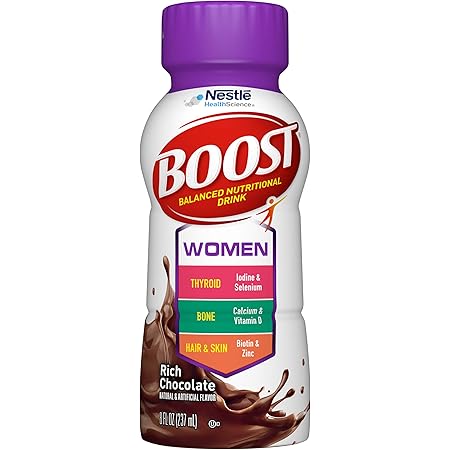 Amazon.com : Boost Plus Complete Nutritional Drink, Rich Chocolate, 8 ...